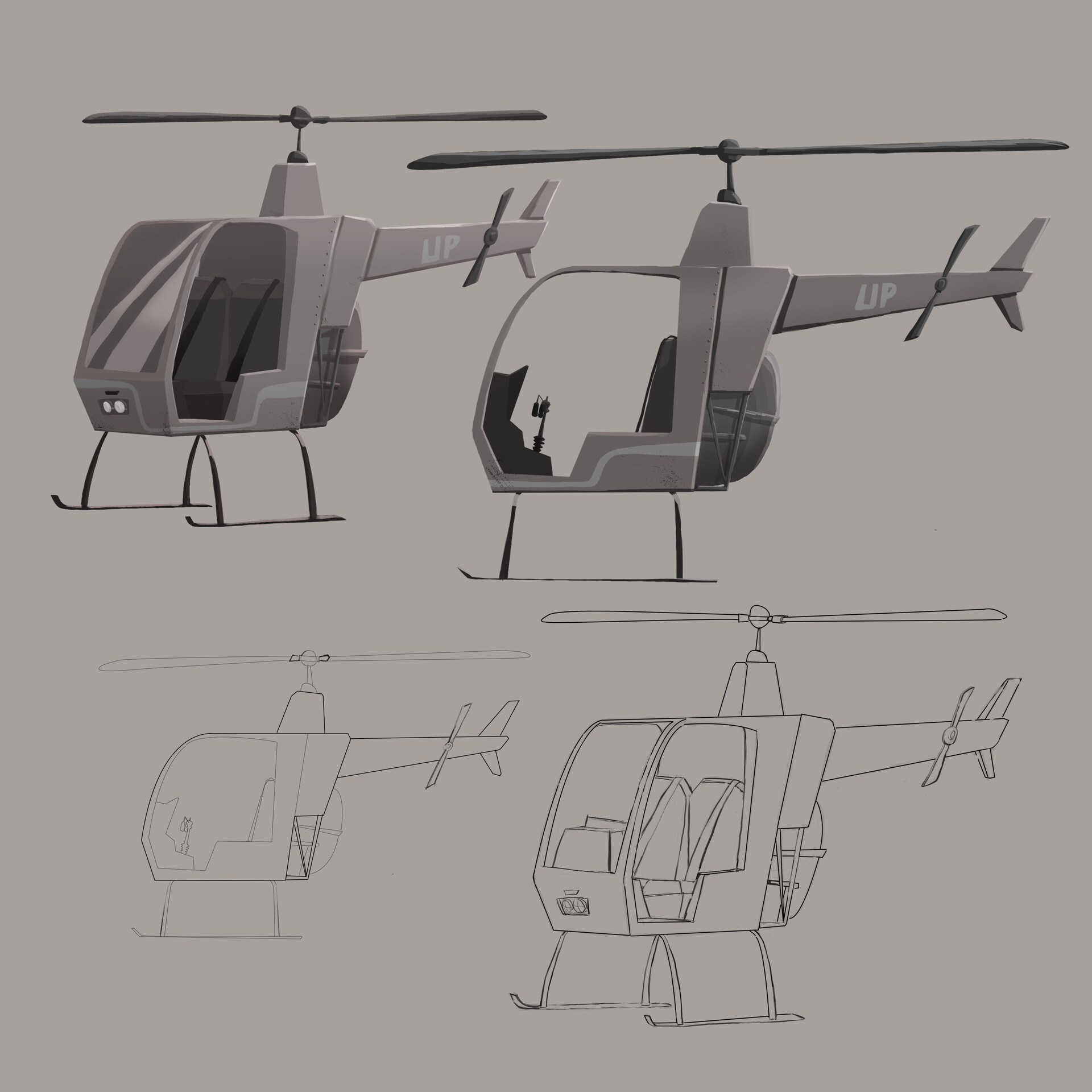 ArtStation - Helicopter design