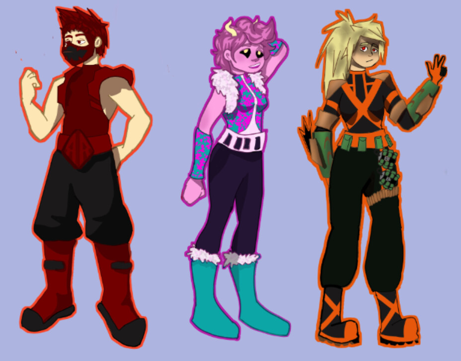 ArtStation - BNHA Costume Redesign
