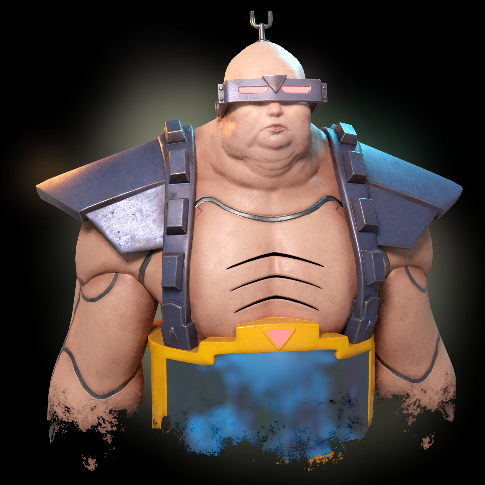 ArtStation - Krang TMNT Lowpoly bust