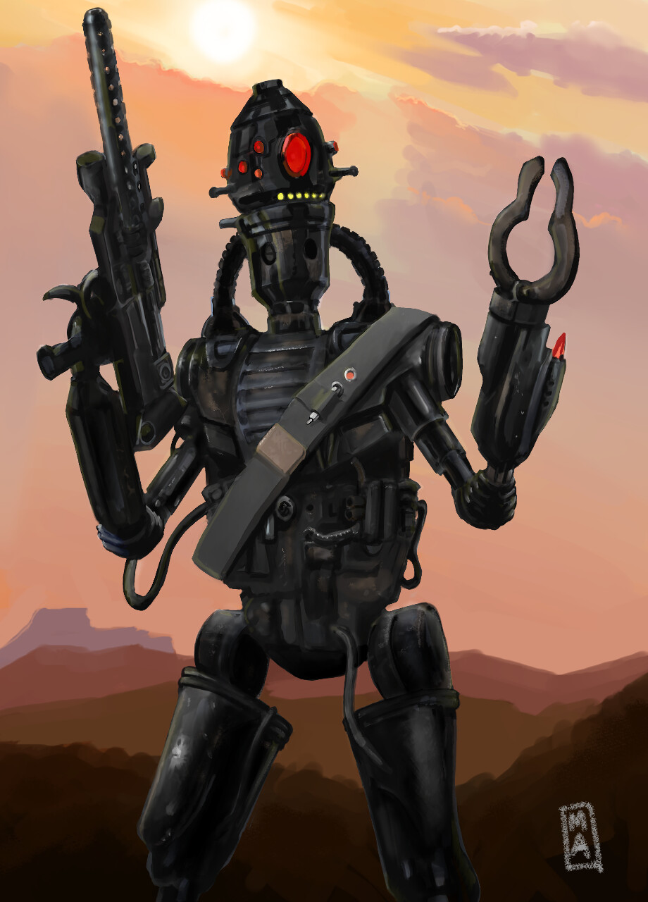 ArtStation - Bounty Hunter Droid Commission