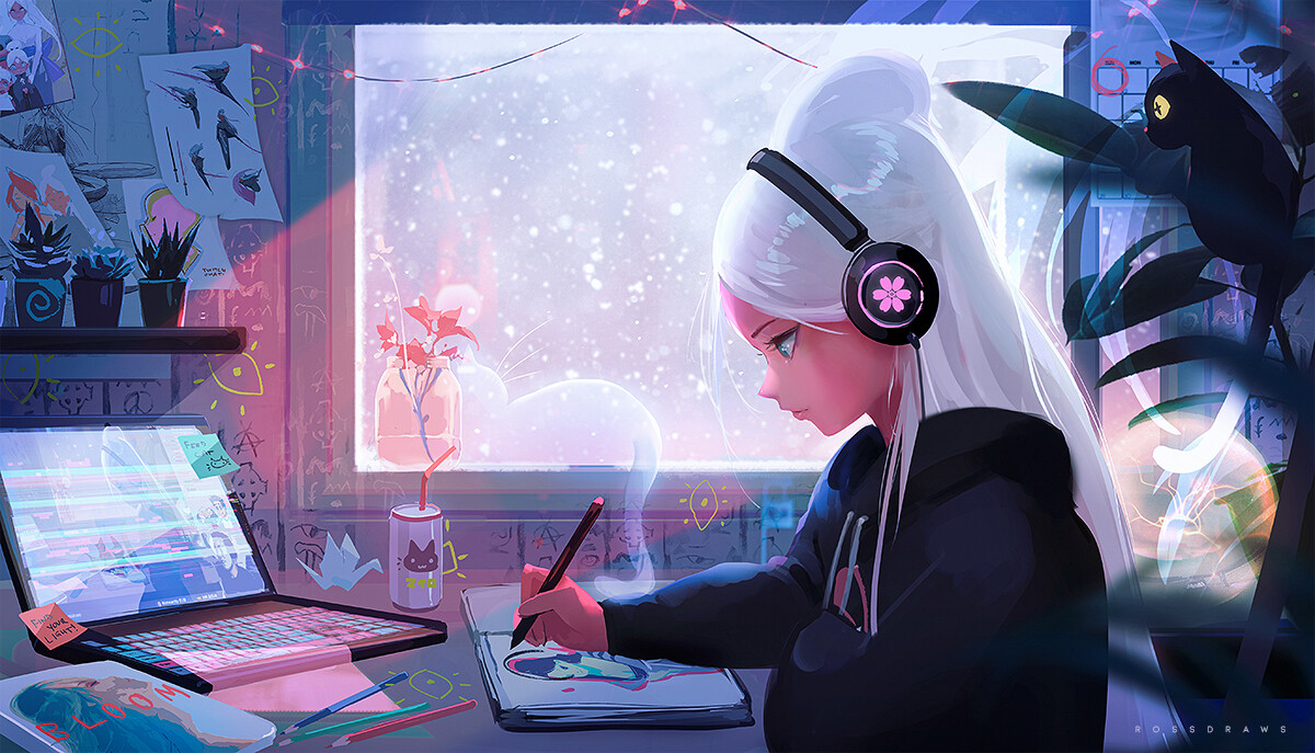 Lo-Fi Nima by Rossdraws (Ross Tran) : r/ImaginarySliceOfLife