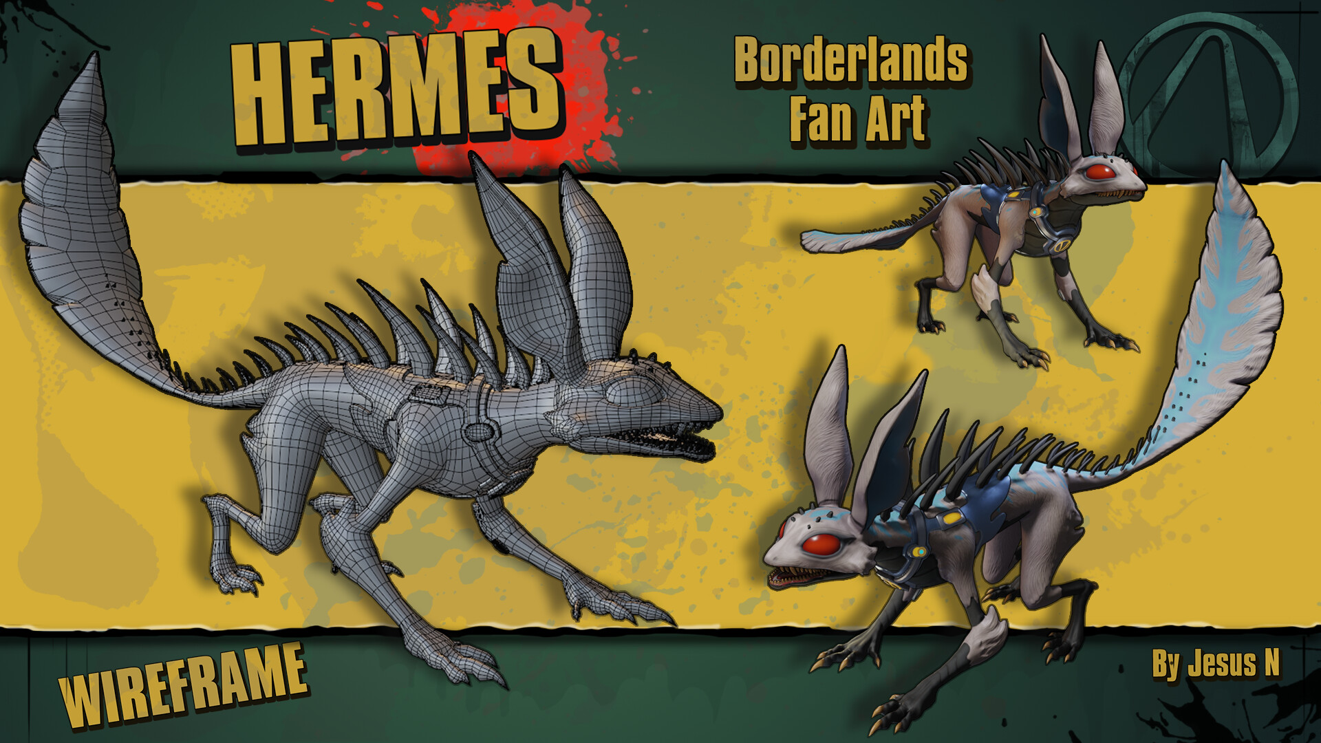 Jesus N . - Hermes Borderlands Fan Art