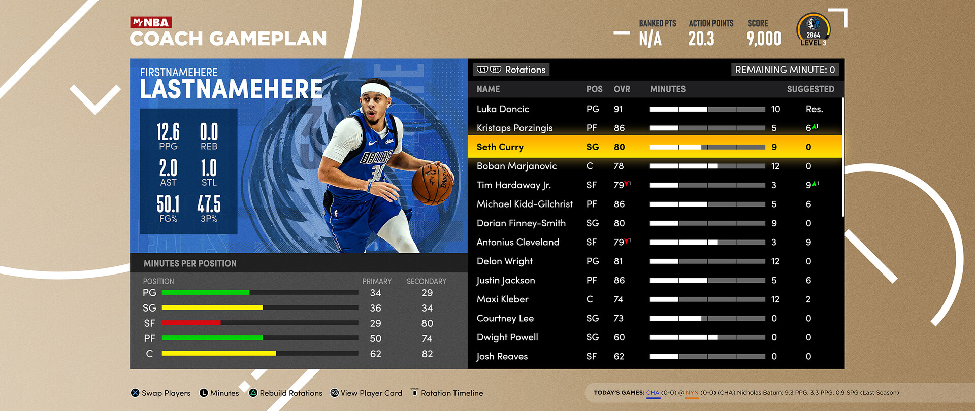 Zhen X. Tan (Julian) - Game UI (NBA 2K21)