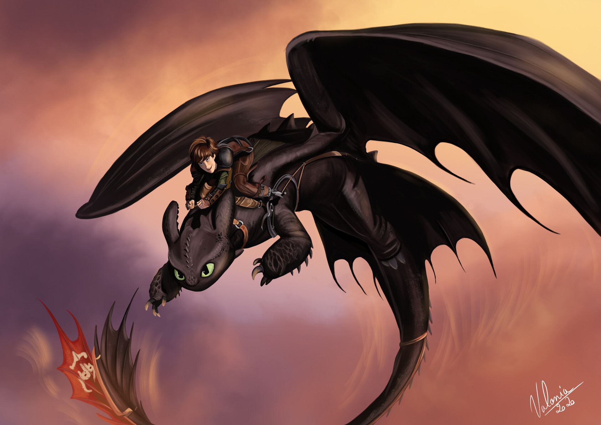 ArtStation - Toothless and Hiccup , Margaux Valonia