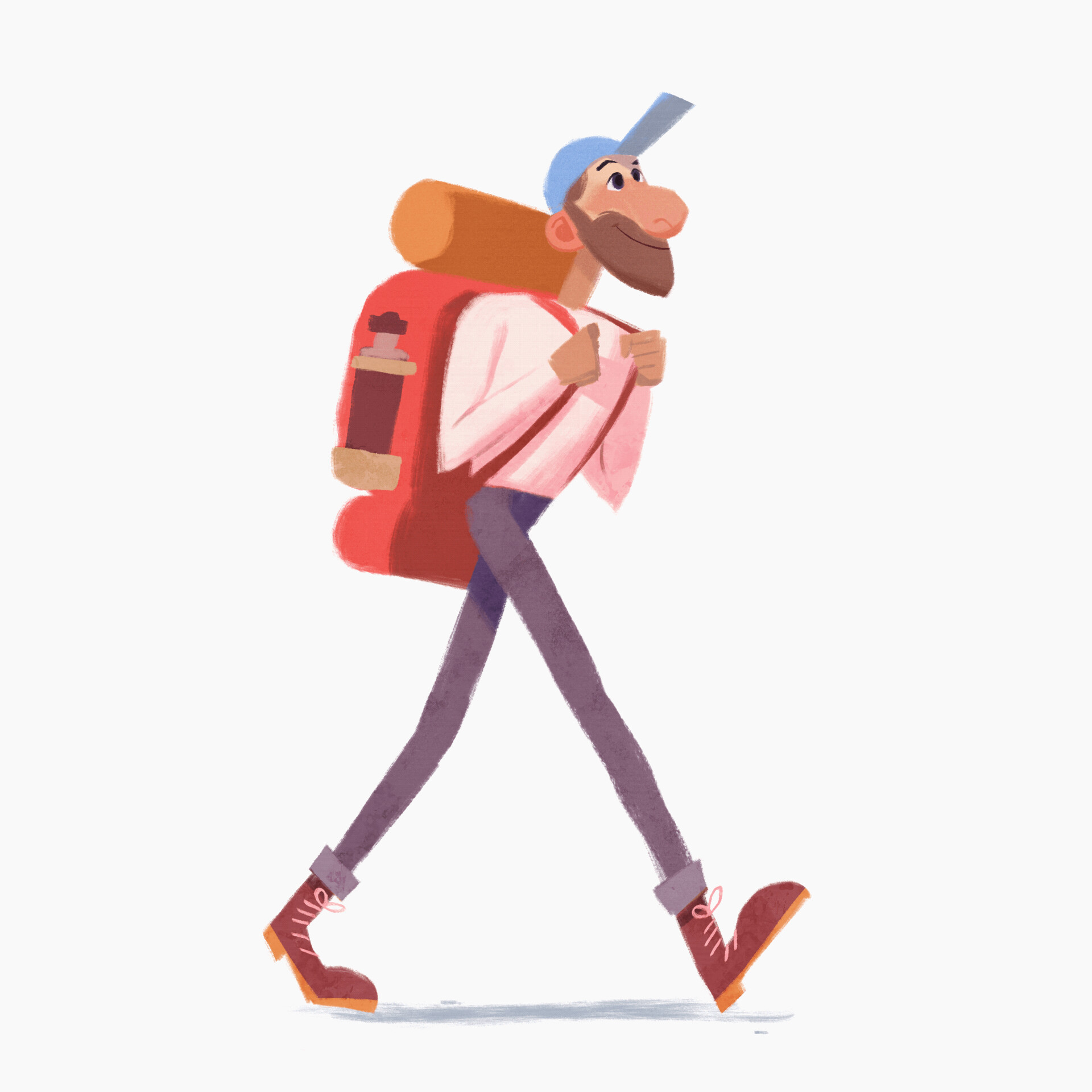 ArtStation - Hiker Procreate Animation