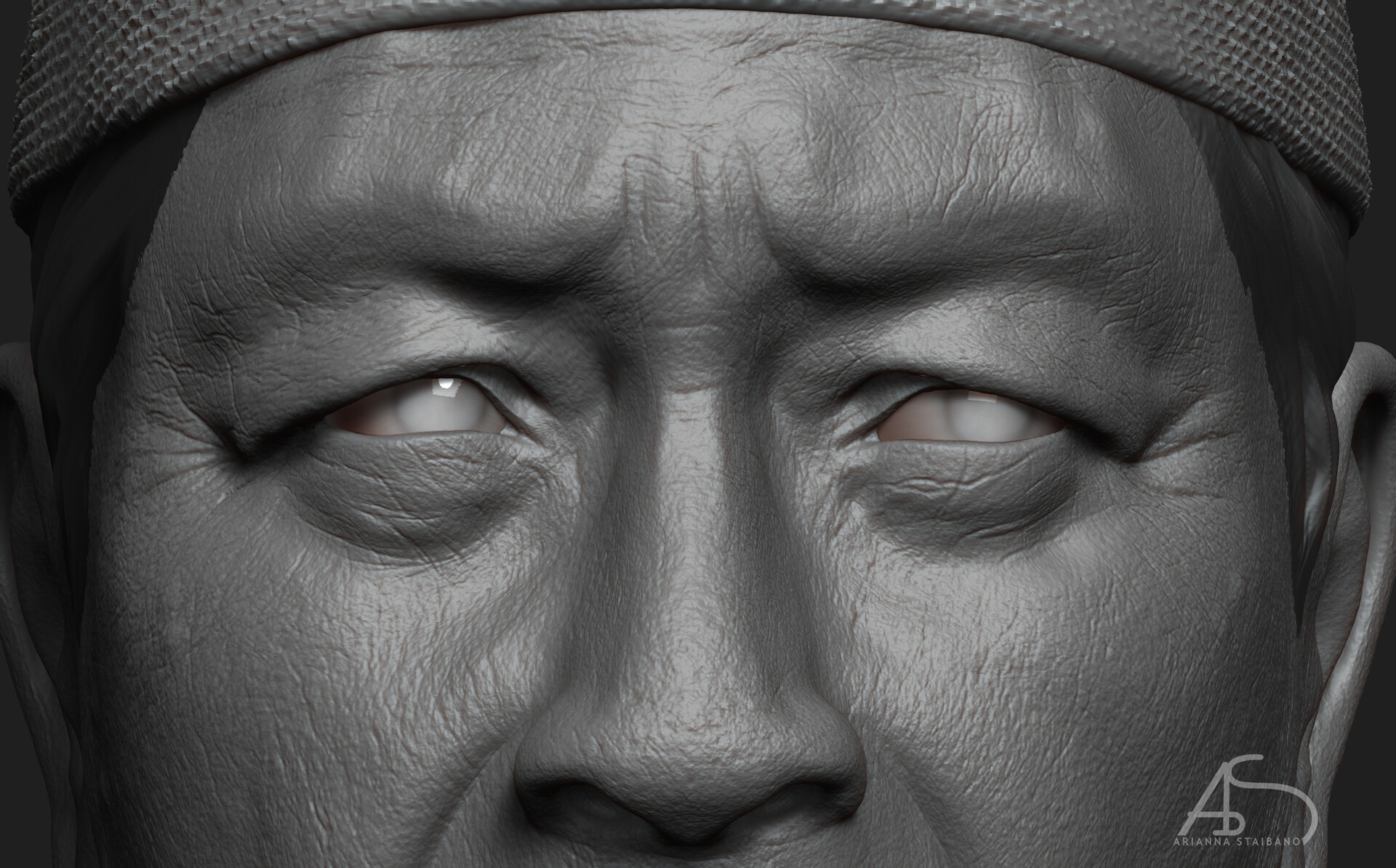 ArtStation - Old Mapuche Man, Face Anatomy Study