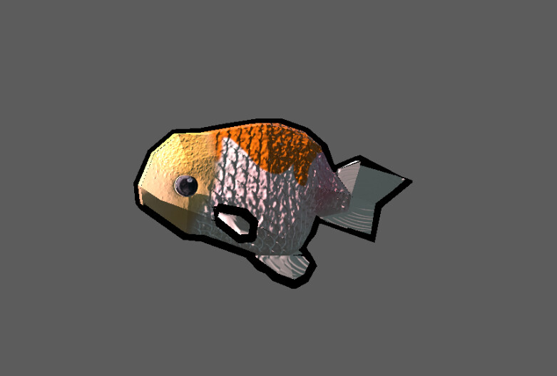 ArtStation - Low Poly Ranchu Goldfish
