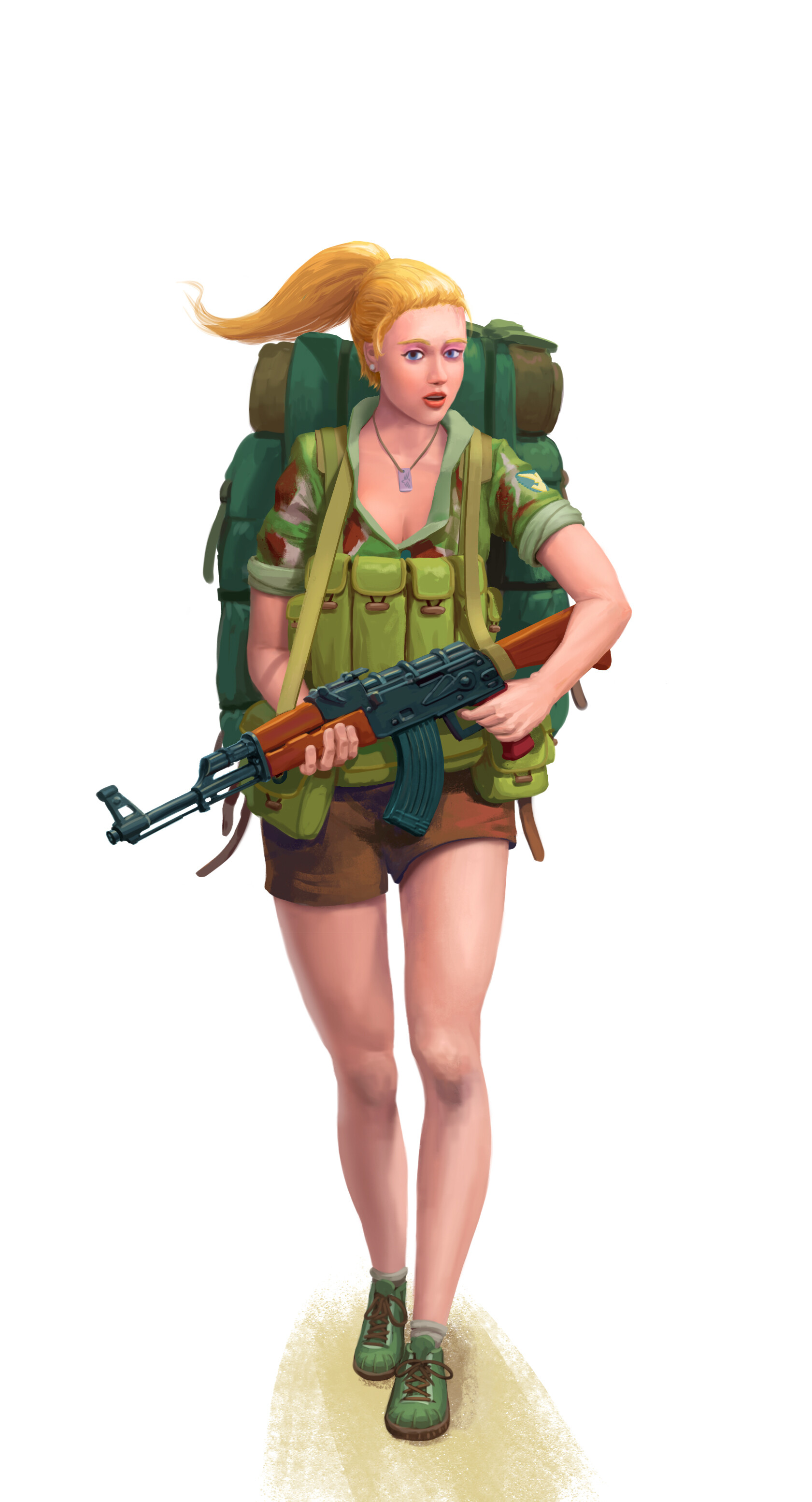 ArtStation - Rodezian army girl