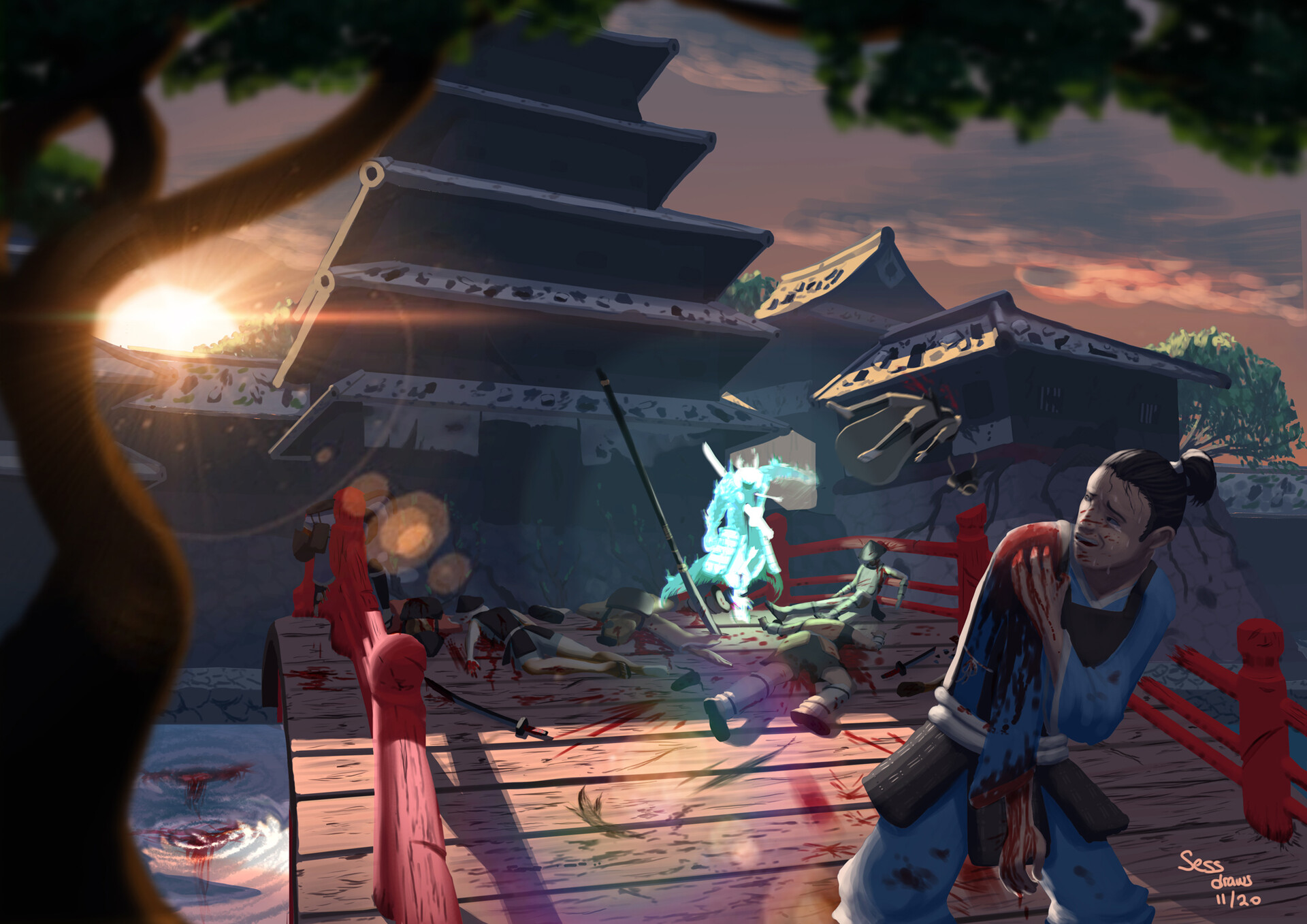 ArtStation - Concept Illustration: Spirit Bridge