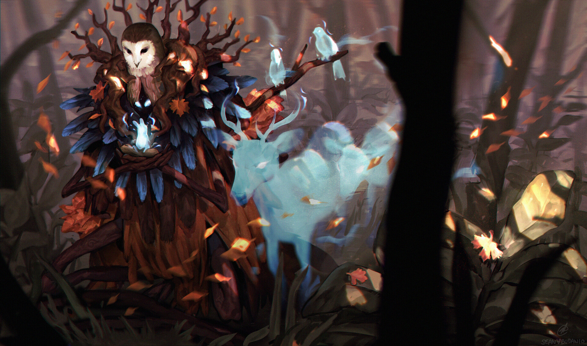 ArtStation - Autumn Death Spirit Splash Art & Concept