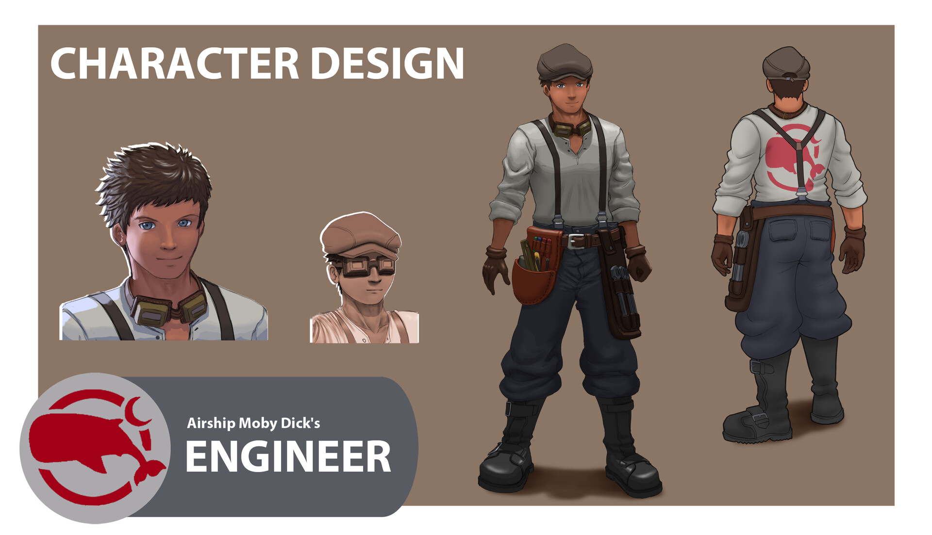 ArtStation - Character Concept Design: Engineer (Steampunk Fantasy)