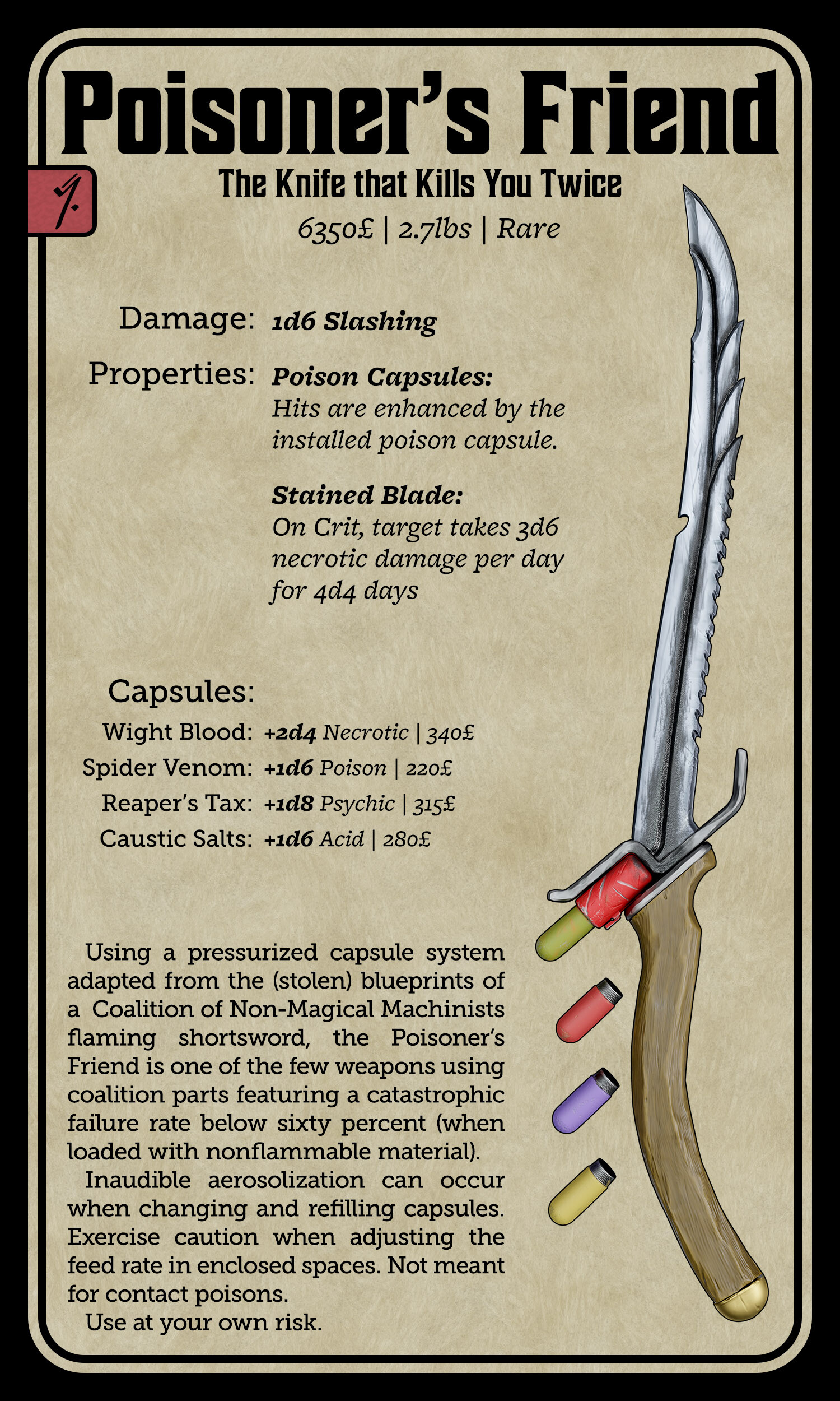 saber weapon dnd