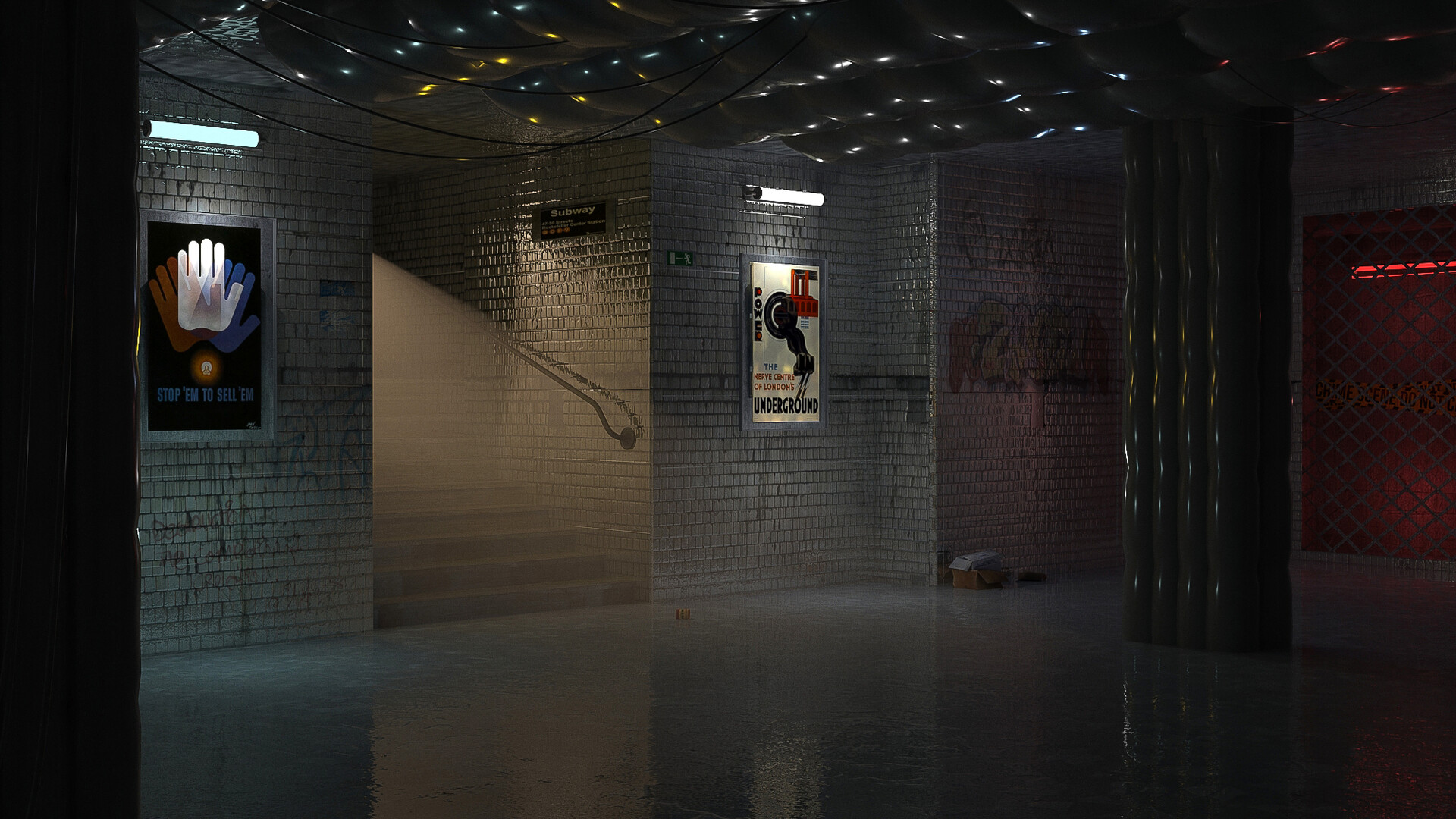 ArtStation - Subway Scene