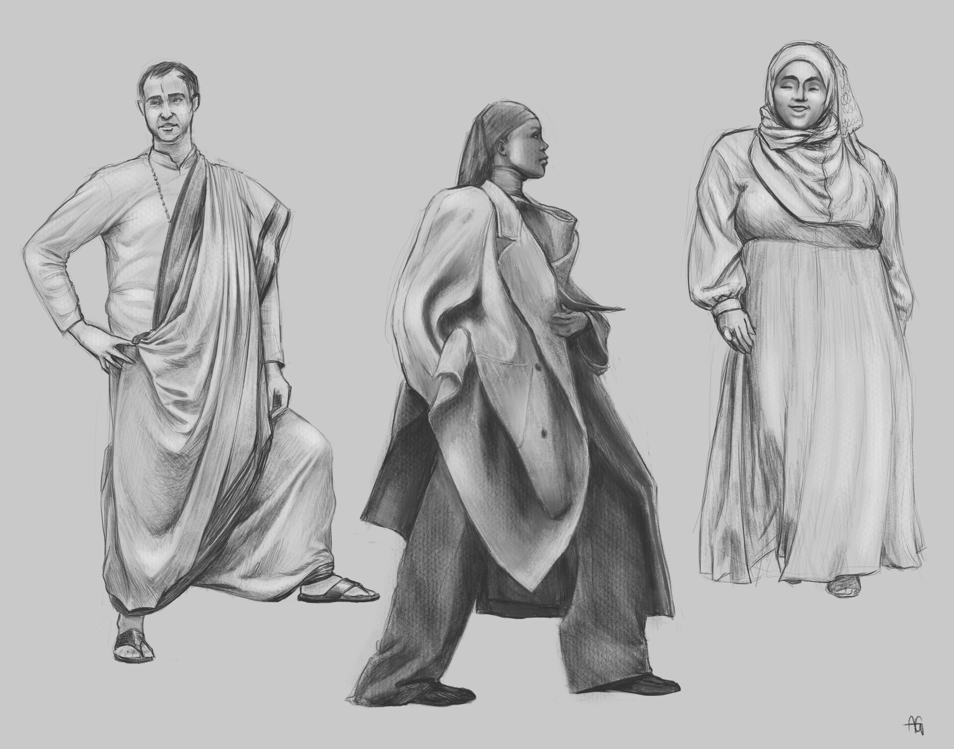 ArtStation - Folds and object rendering studies