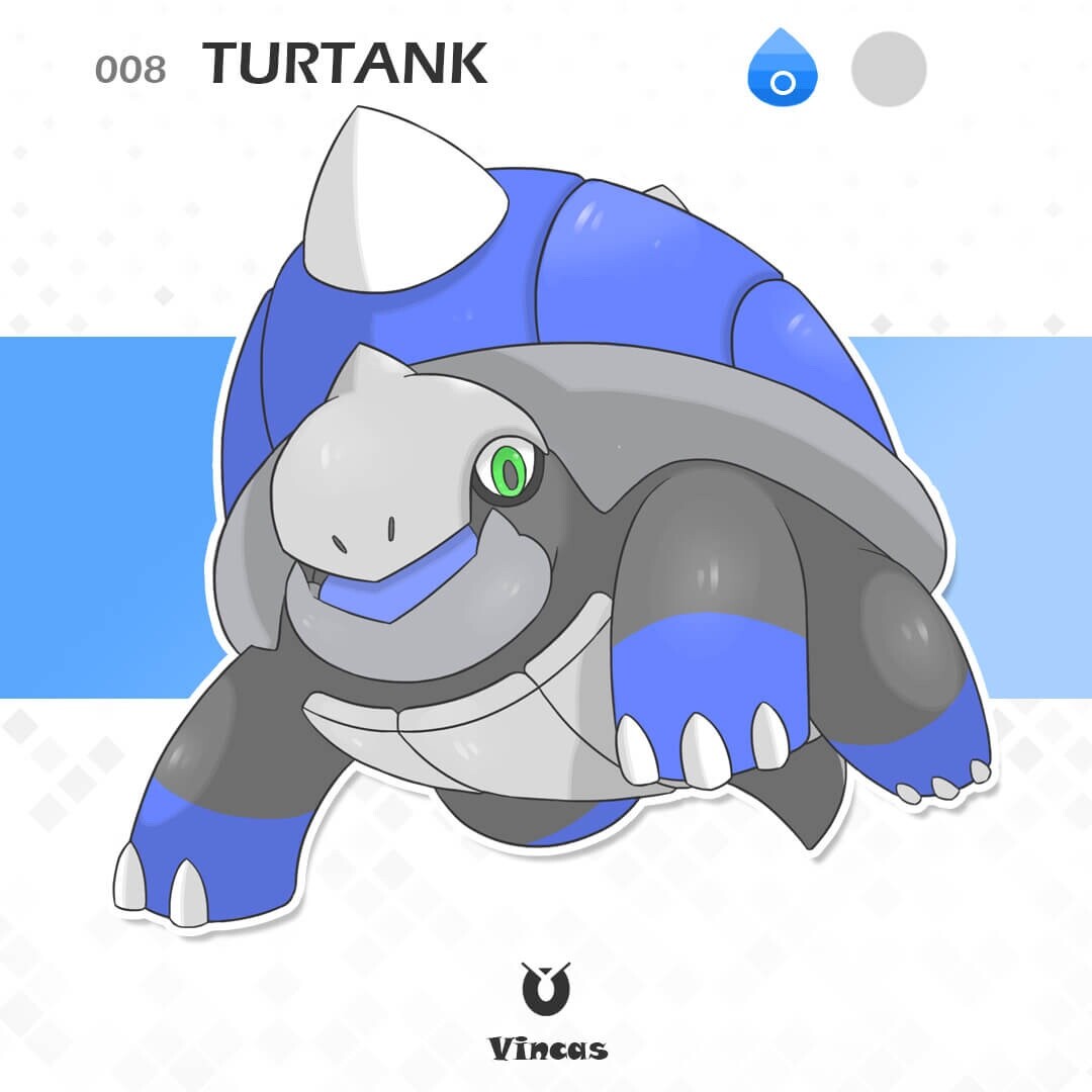 ArtStation - Fakemon 008 - TURTANK