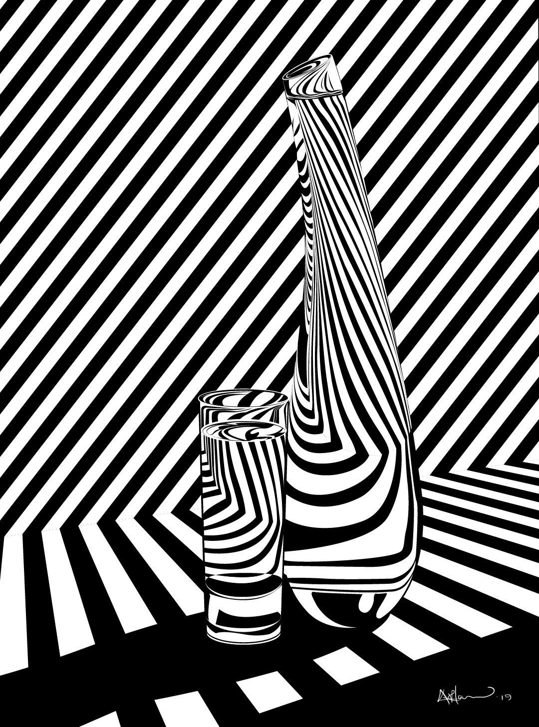 ArtStation - still life with stripe