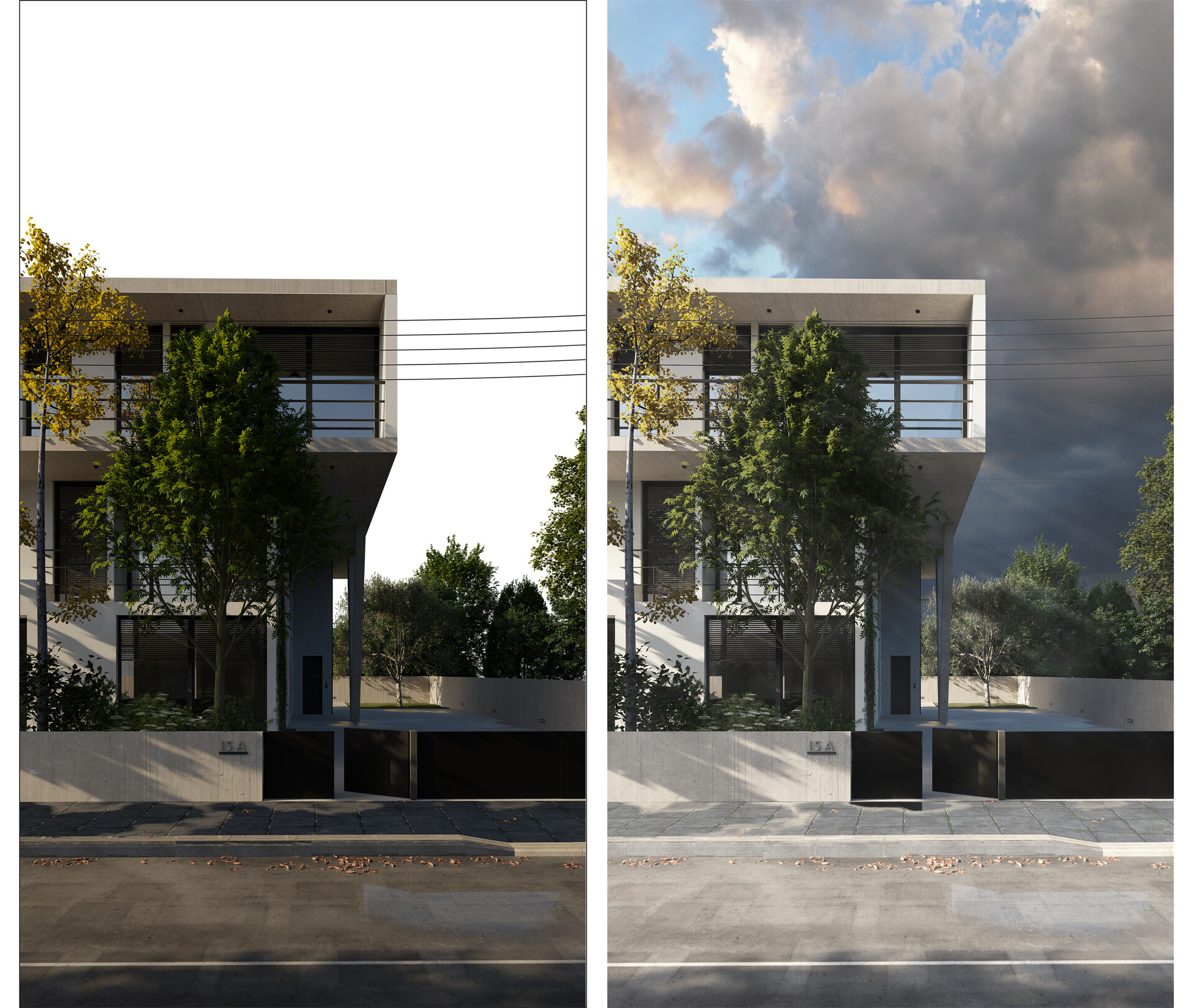 ArtStation - Before and after post-processing