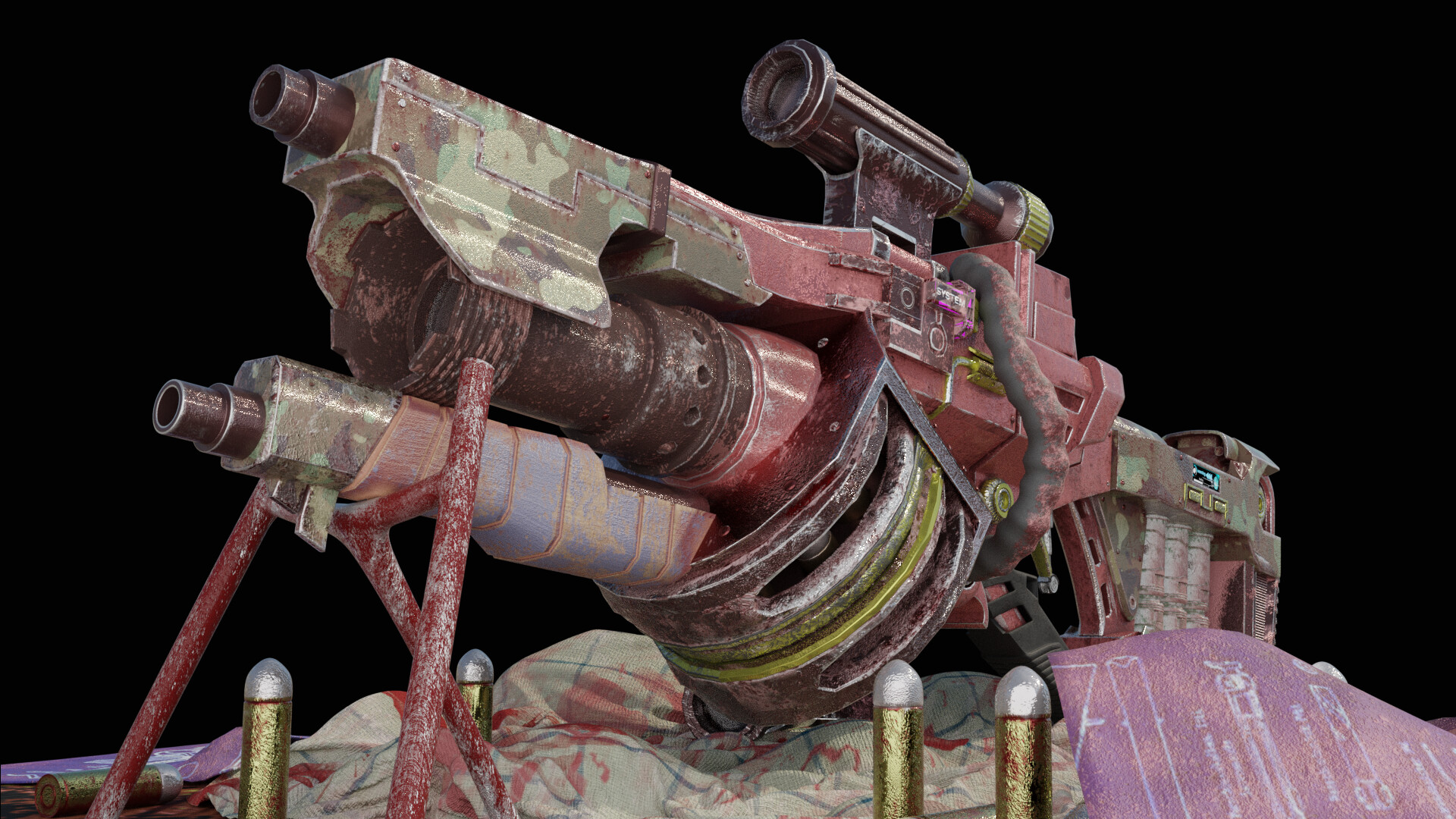 Miko Art - mini machine gun