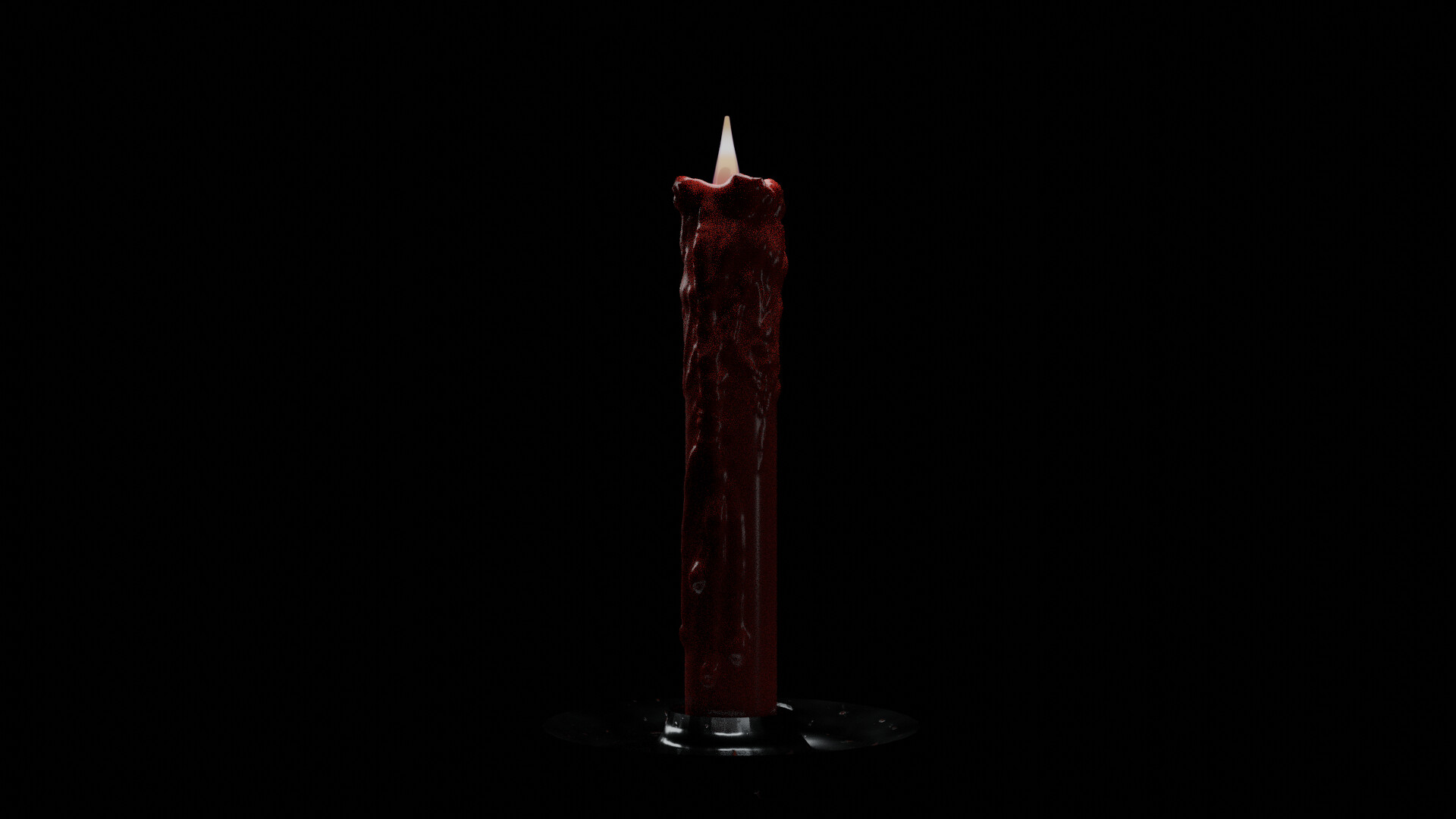ArtStation - Red Lit Candle