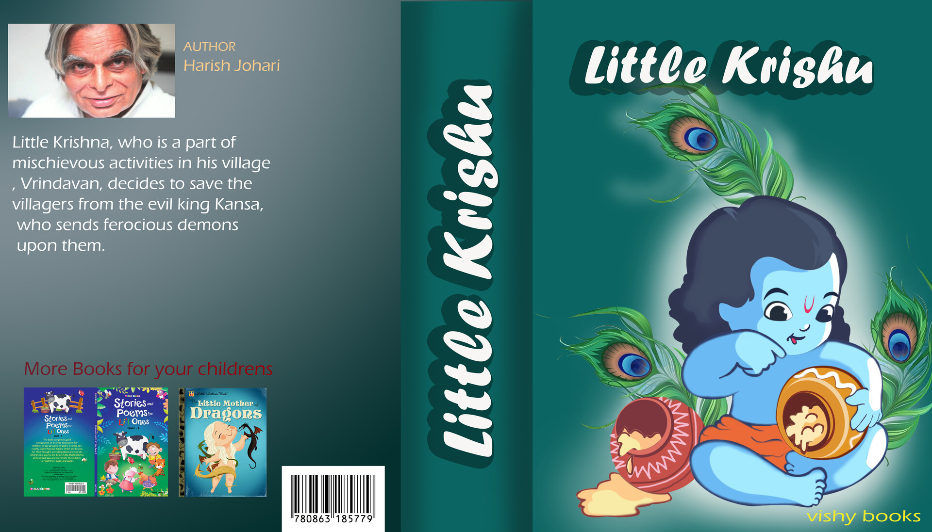 ArtStation - Little krishna book cover