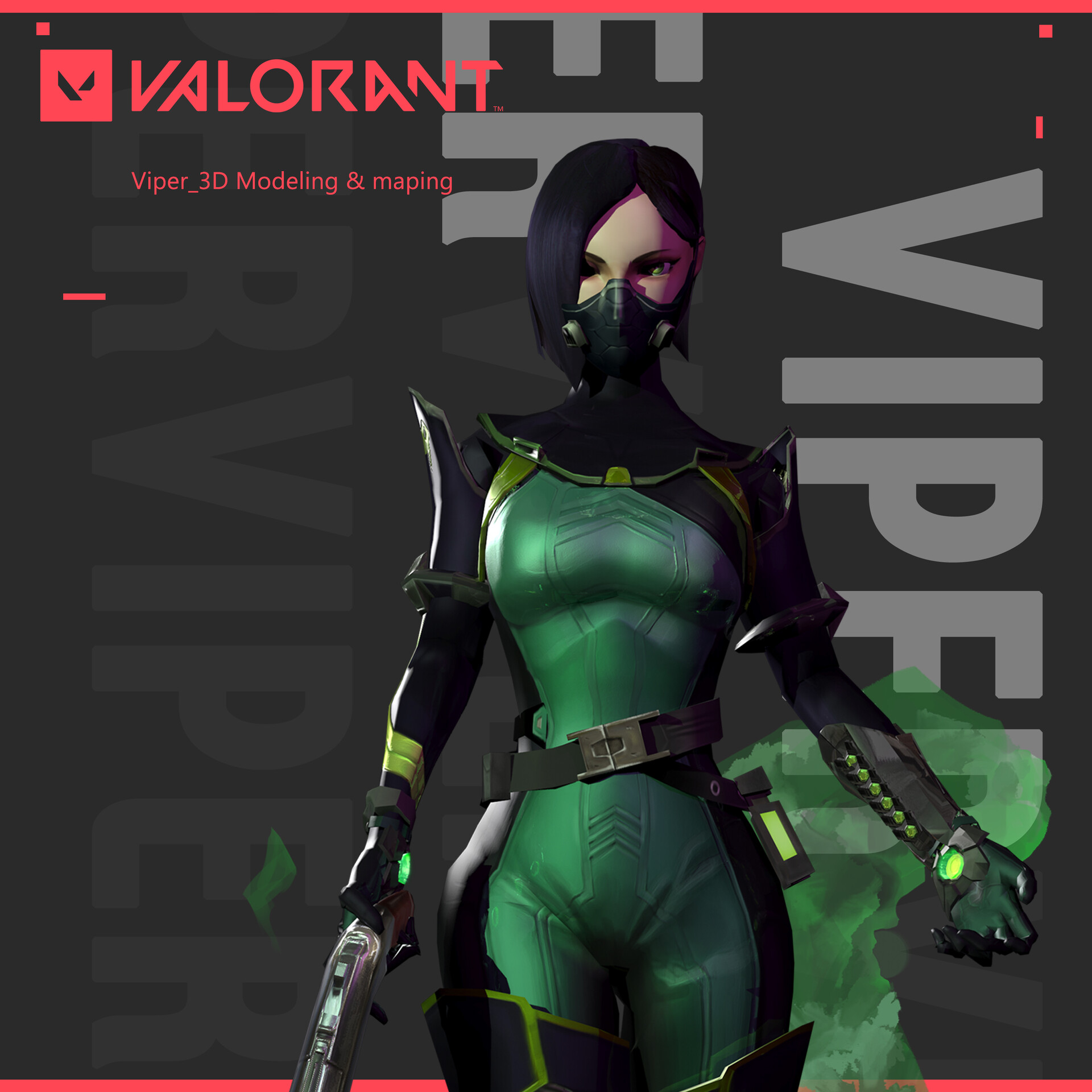 ArtStation - VALORANT _ Viper 3D modeling & maping