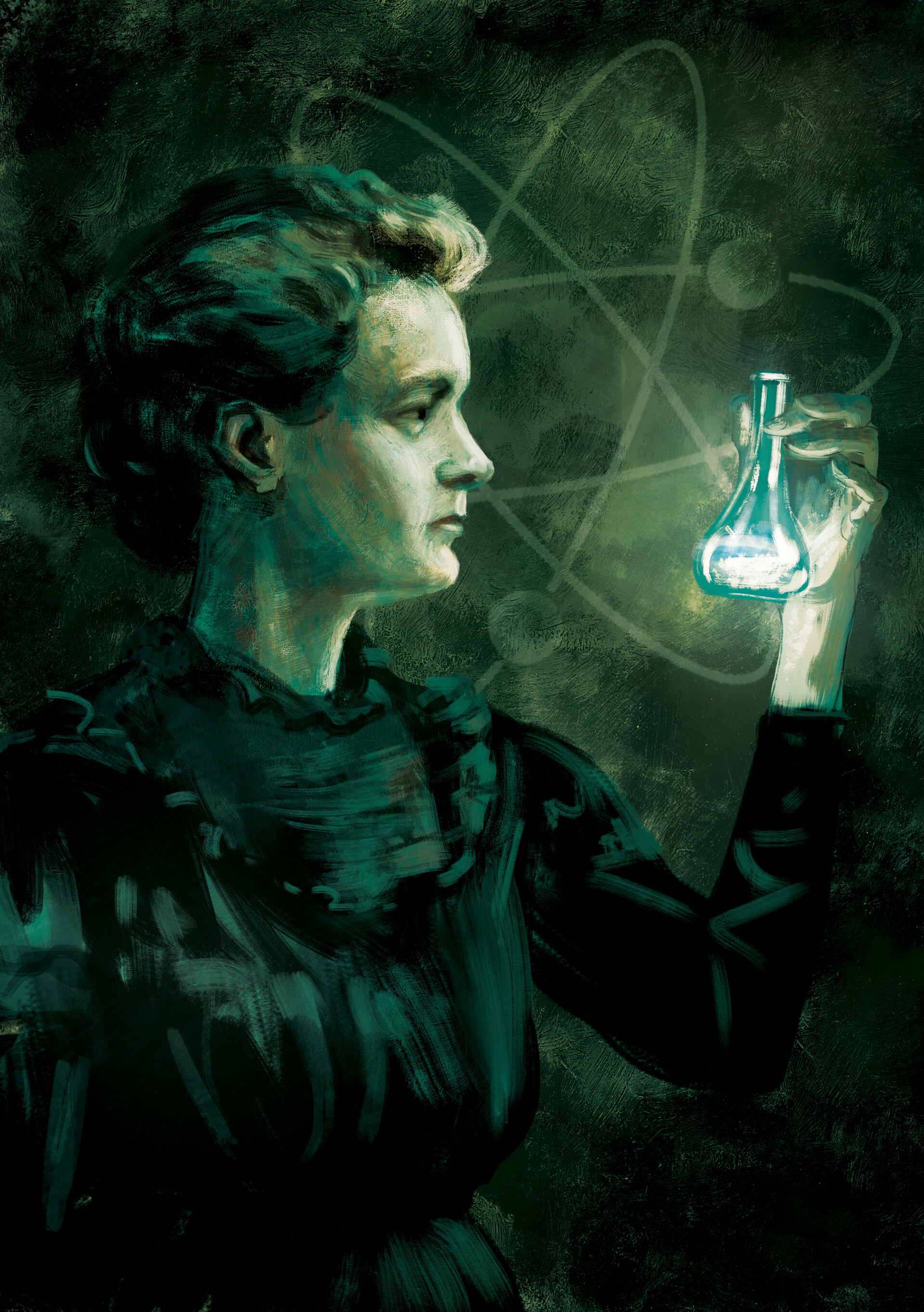 ArtStation - Marie Curie, biographical book
