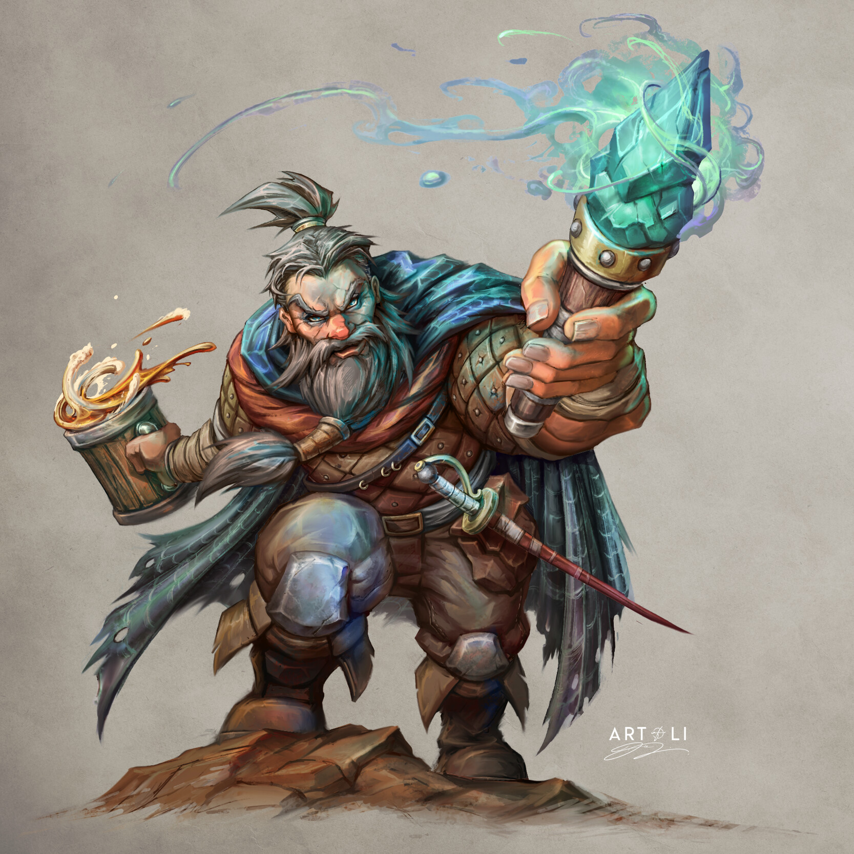 ArtStation - Beadle, the Dwarven Mage