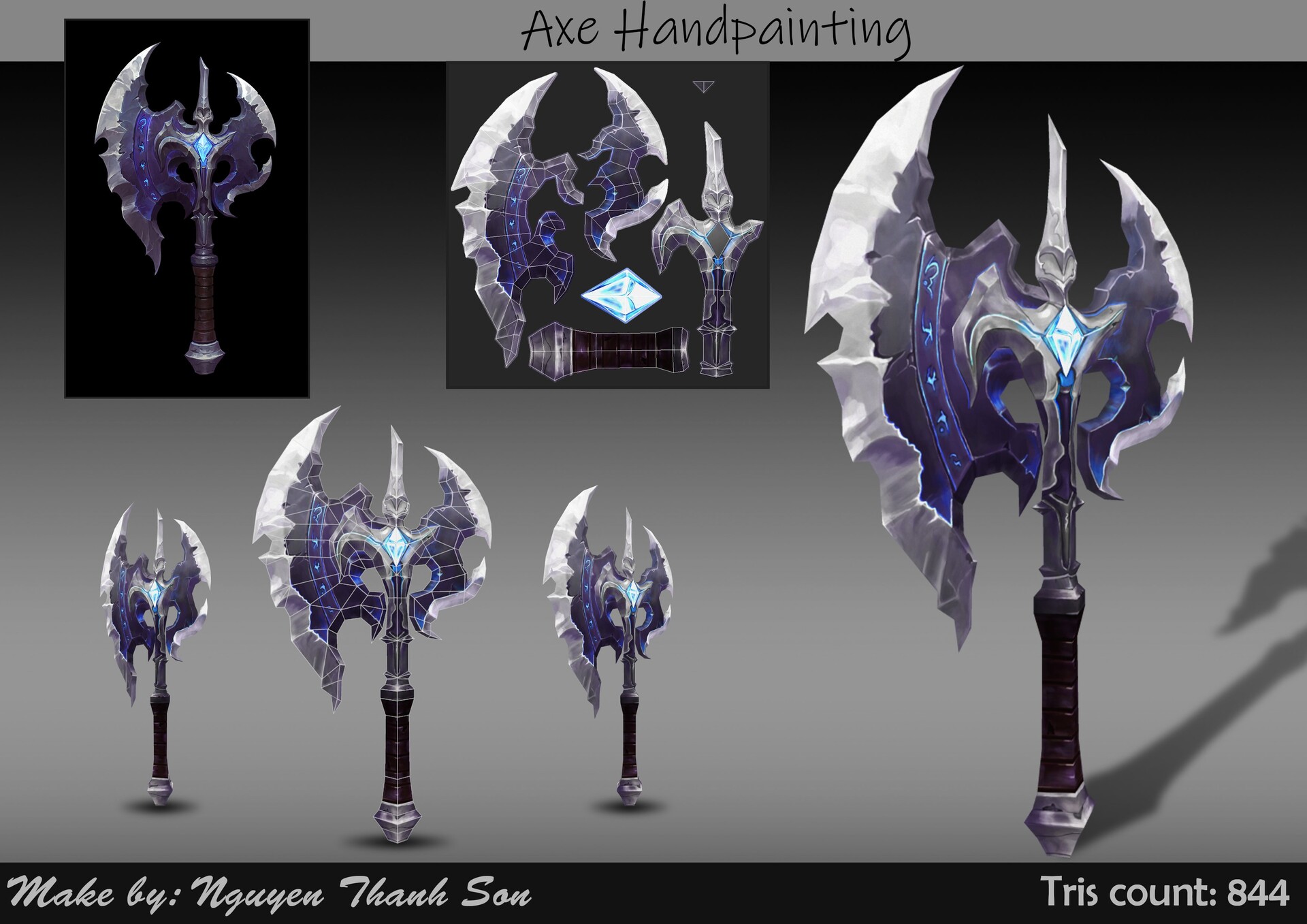 ArtStation - Axe Handpainting