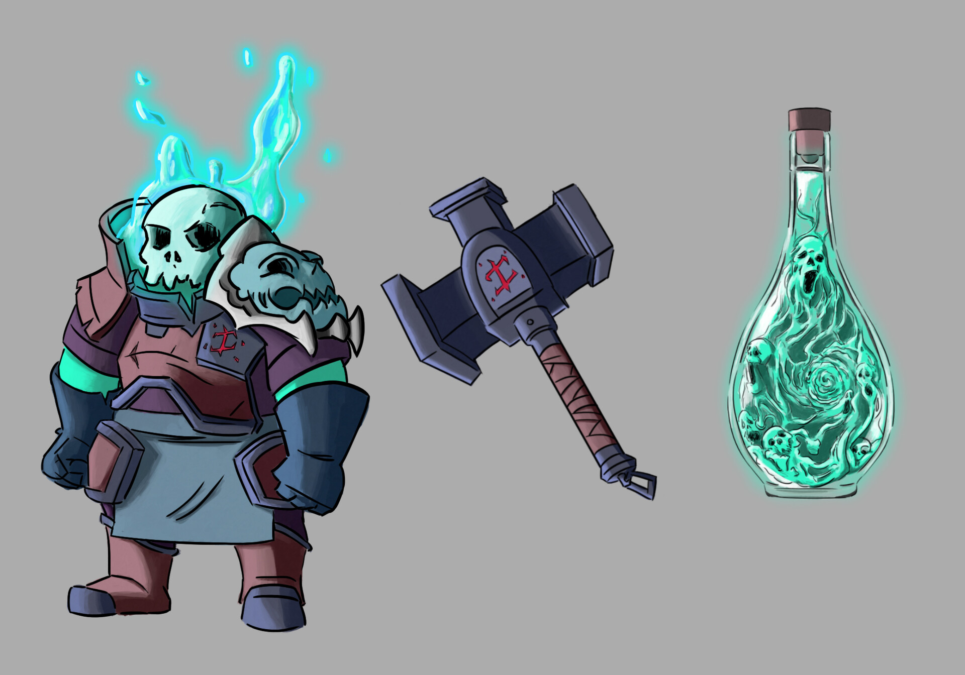 ArtStation - Dwarf Spirit Blacksmith / Enano Herrero de Espíritus