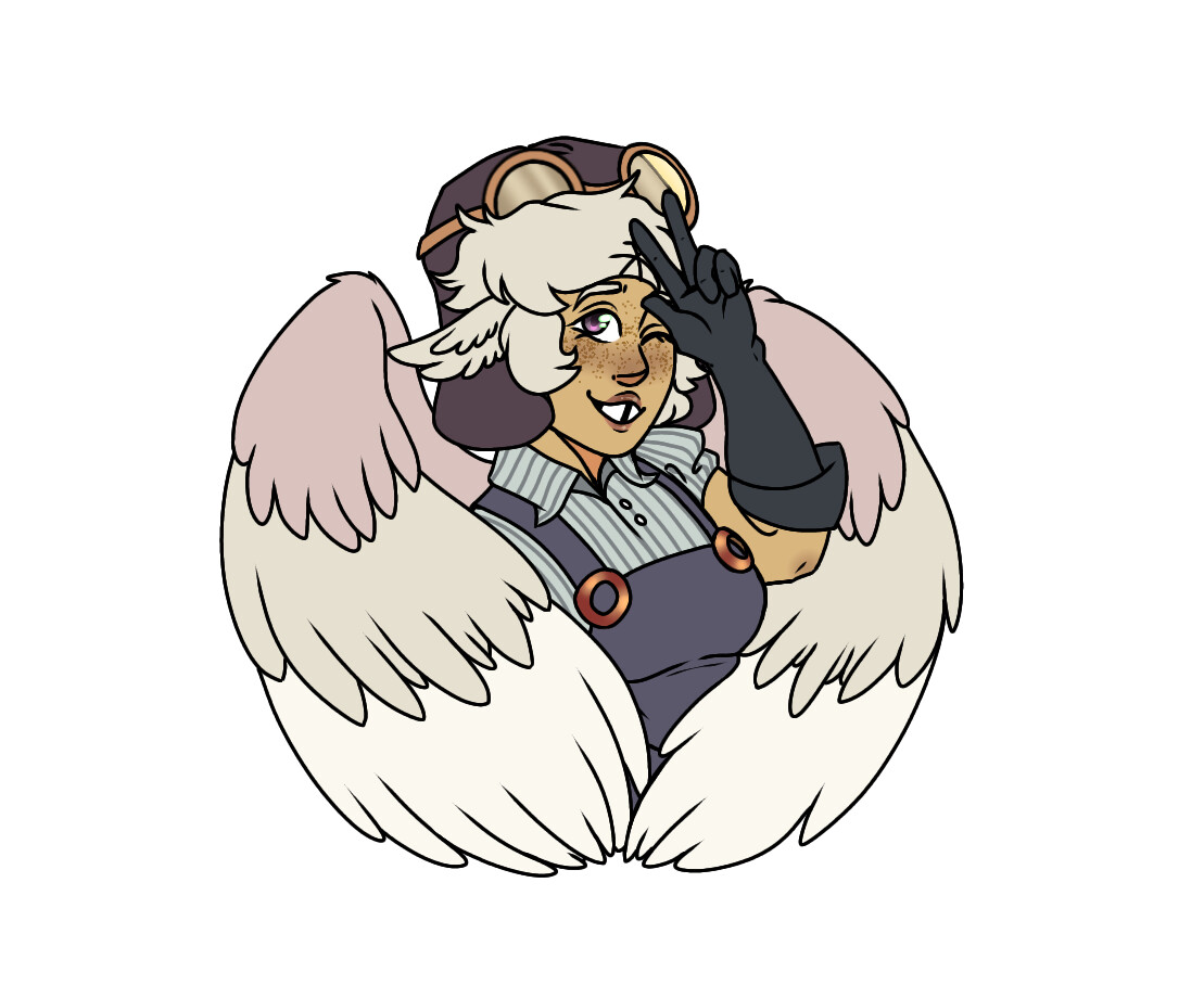 ArtStation - Winged character bust