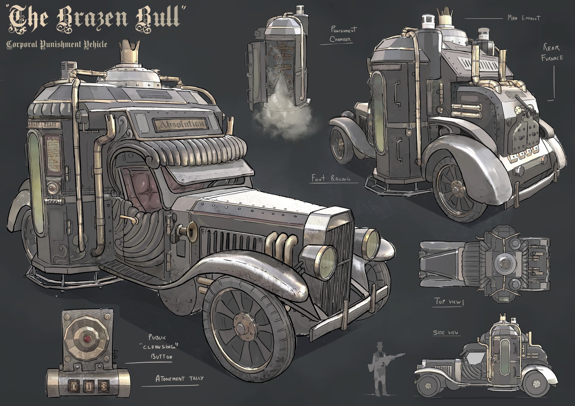 ArtStation - "Brazen Bull" class Correctional vehicle