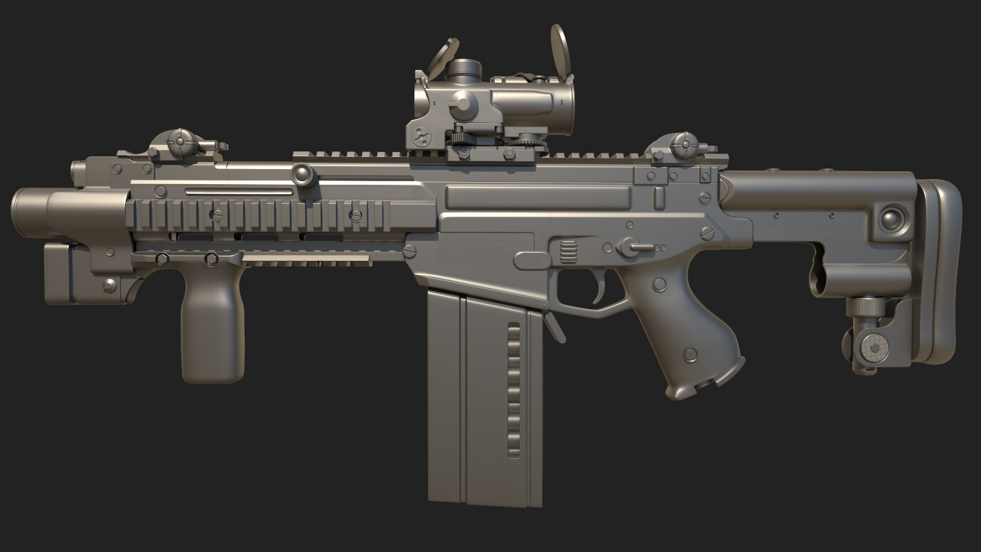 ArtStation - Modular Rifle (high poly)