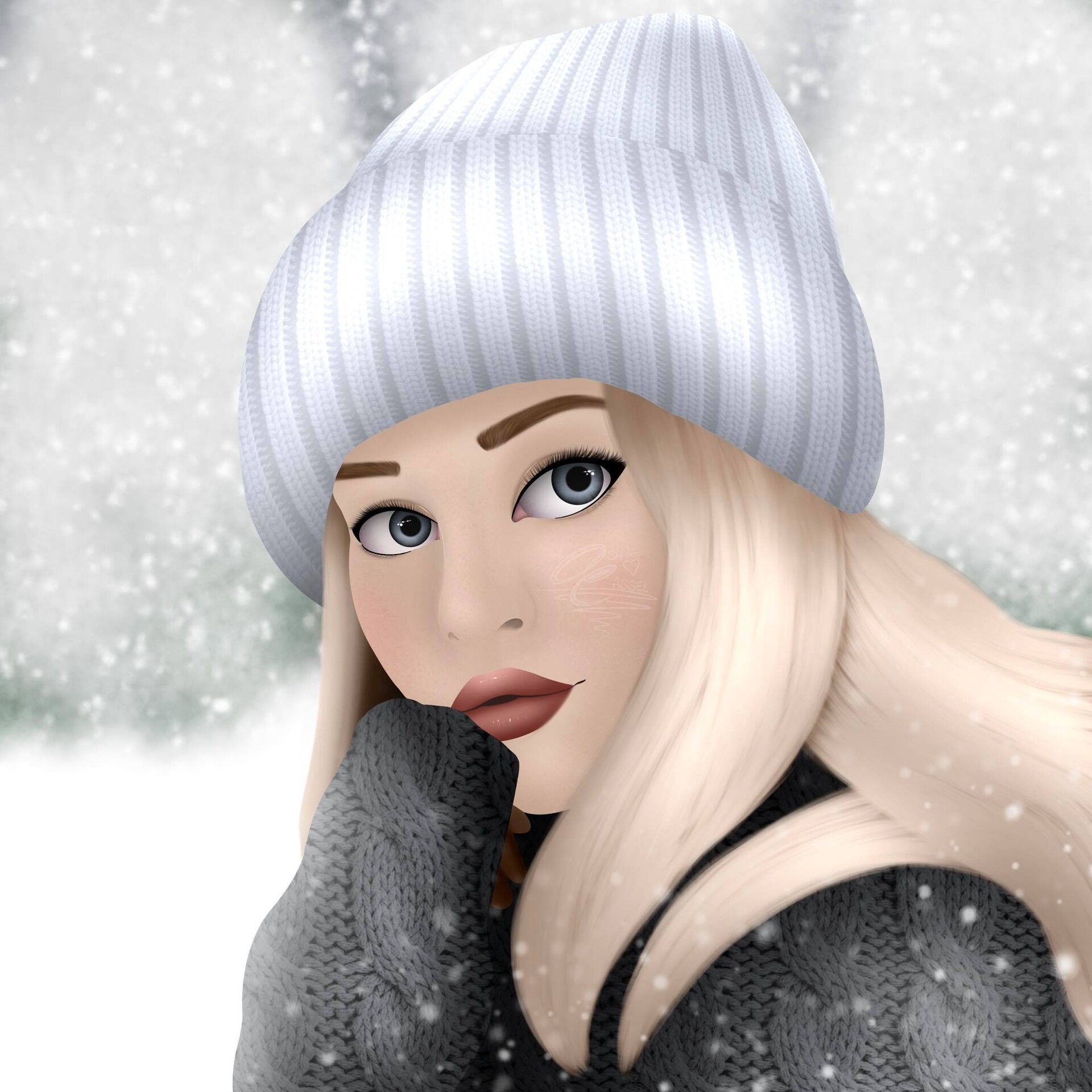 ArtStation - Snow Girl