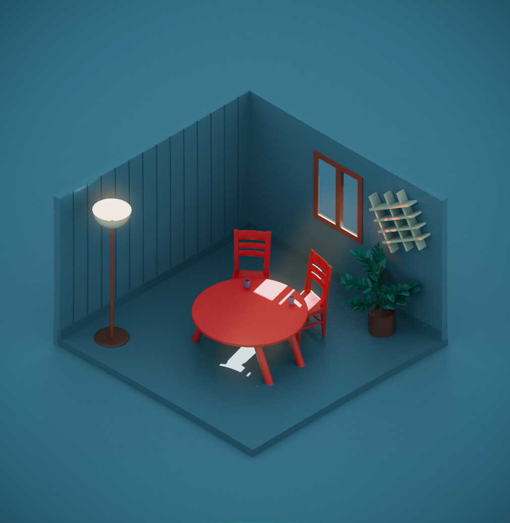 ArtStation - Isometric Cafe