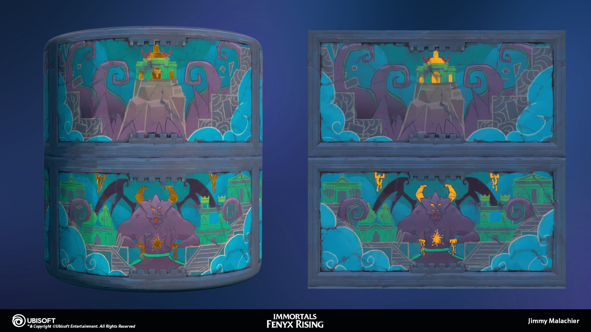 Jimmy Malachier - Immortals Fenyx Rising : Tartarus Dungeon Textures