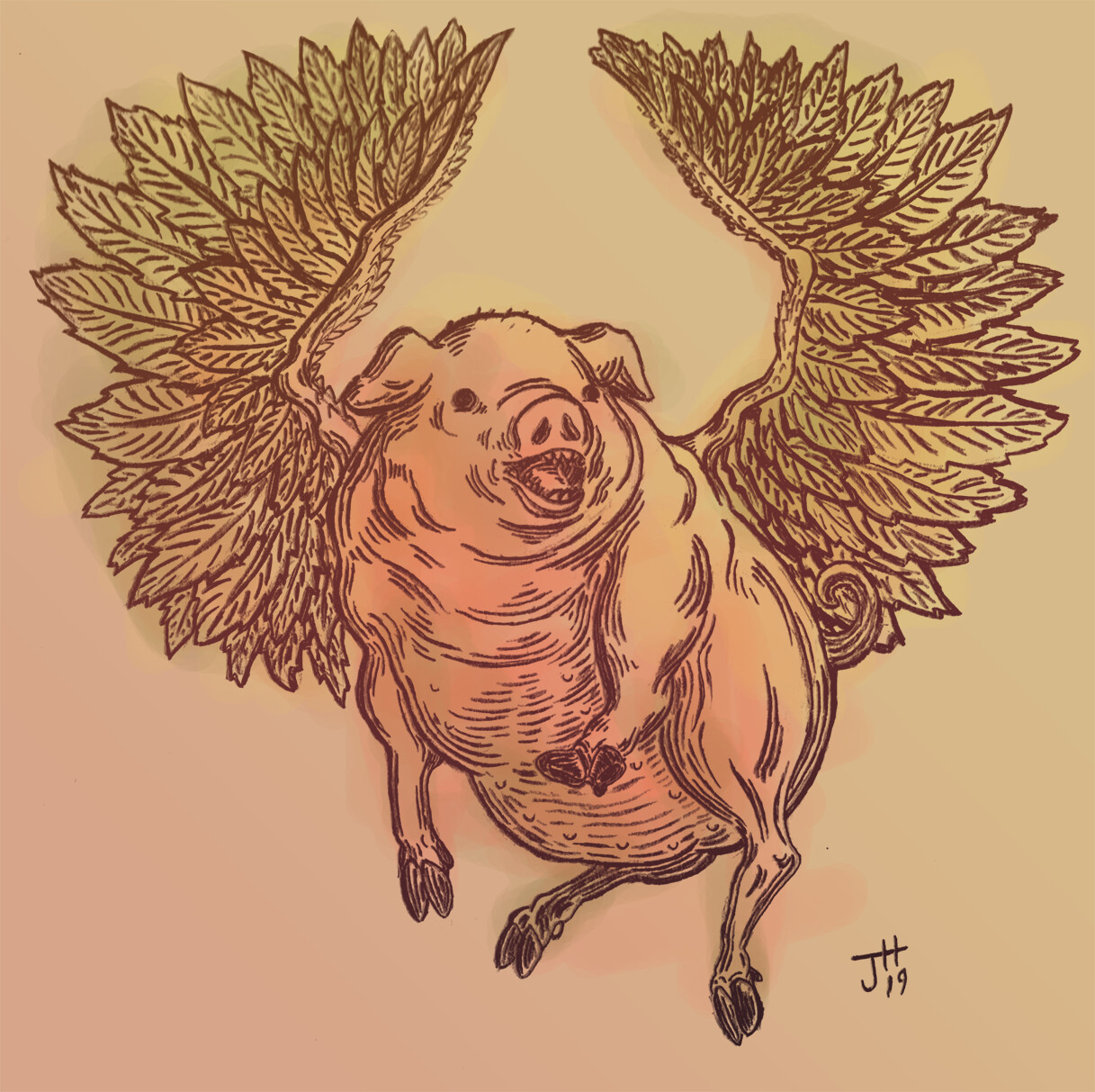 ArtStation - Winged Pig
