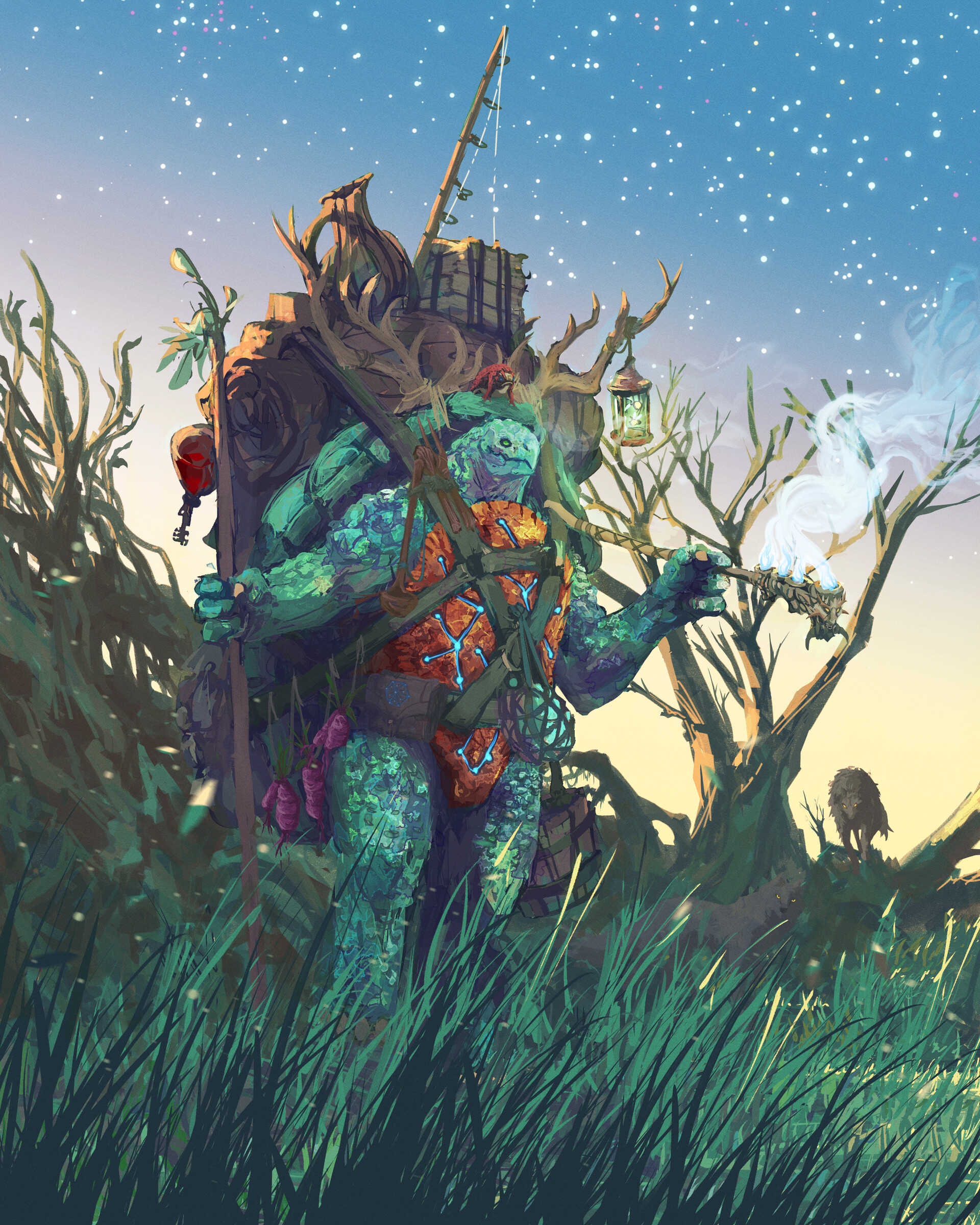 ArtStation - Circle of Stars Tortle Druid.