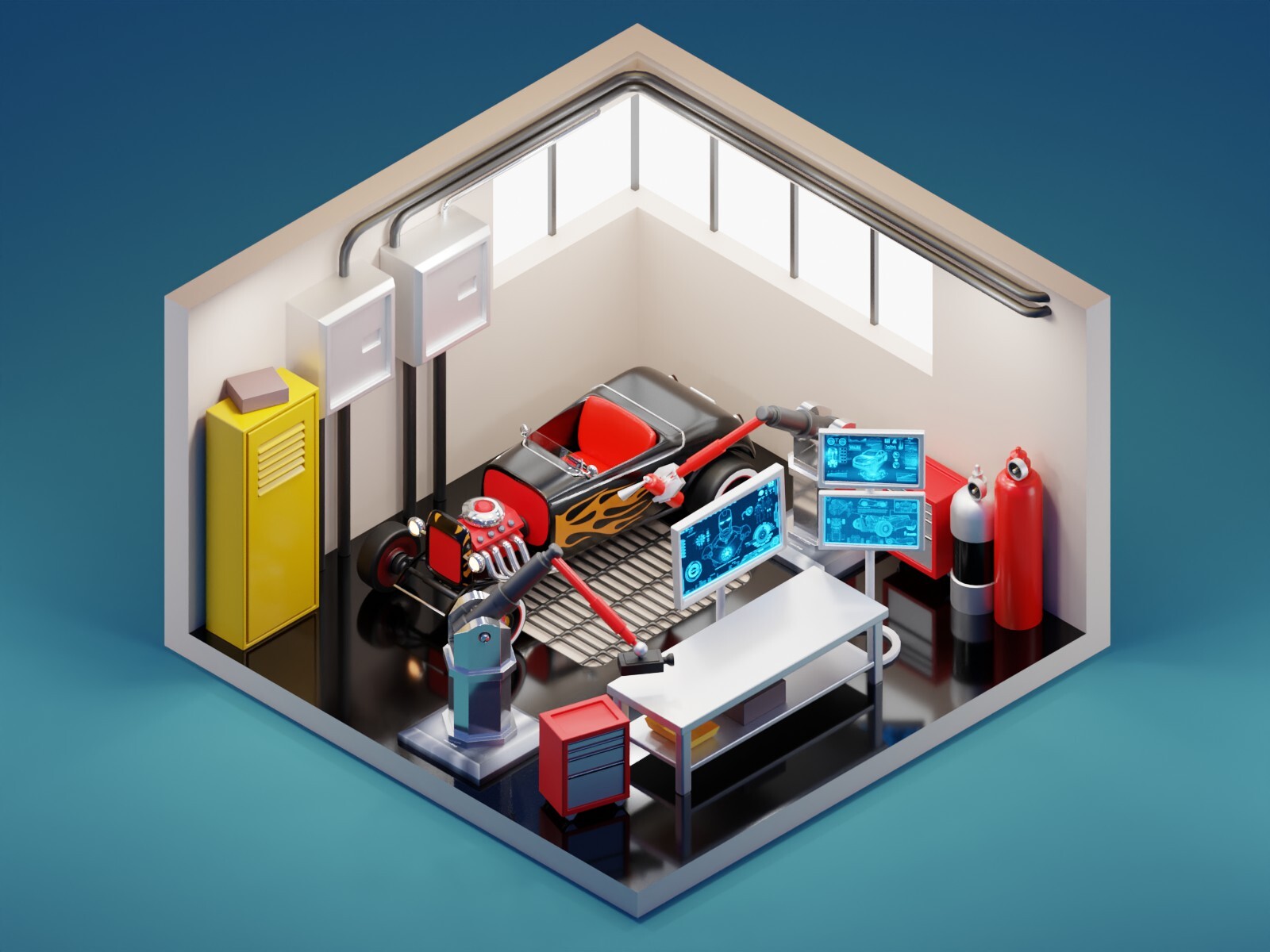 ArtStation - Stark Garage