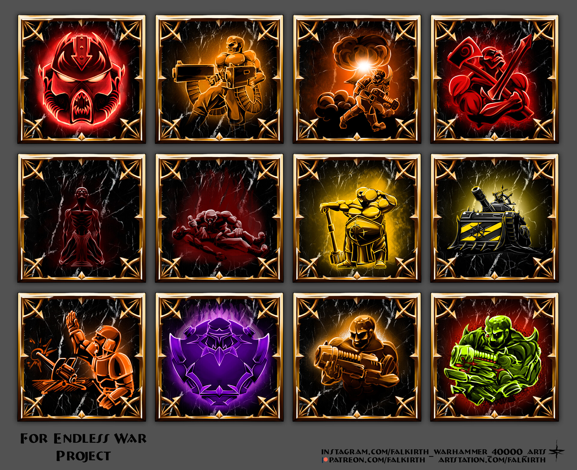 ArtStation - Perks | For Endless War project | Commission