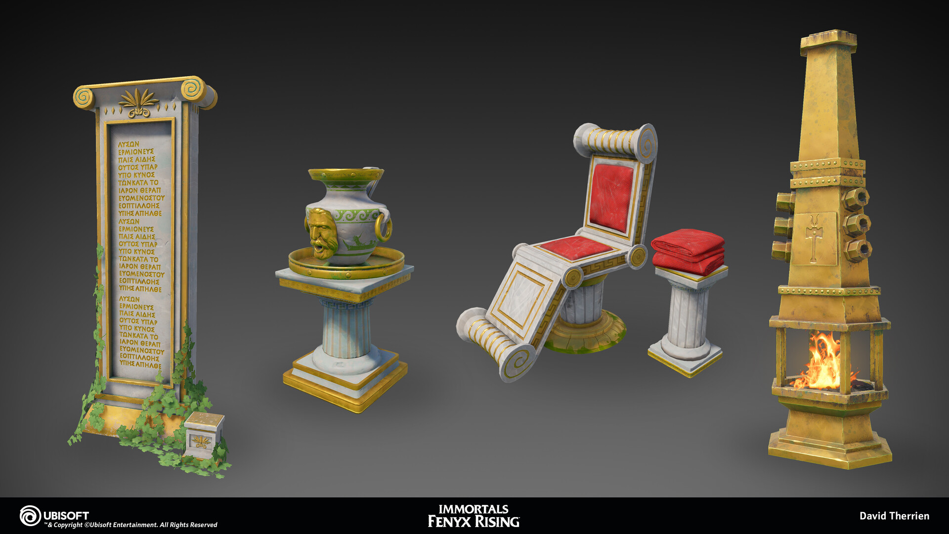 David Therrien - IMMORTALS Fenyx Rising : Props Part 1