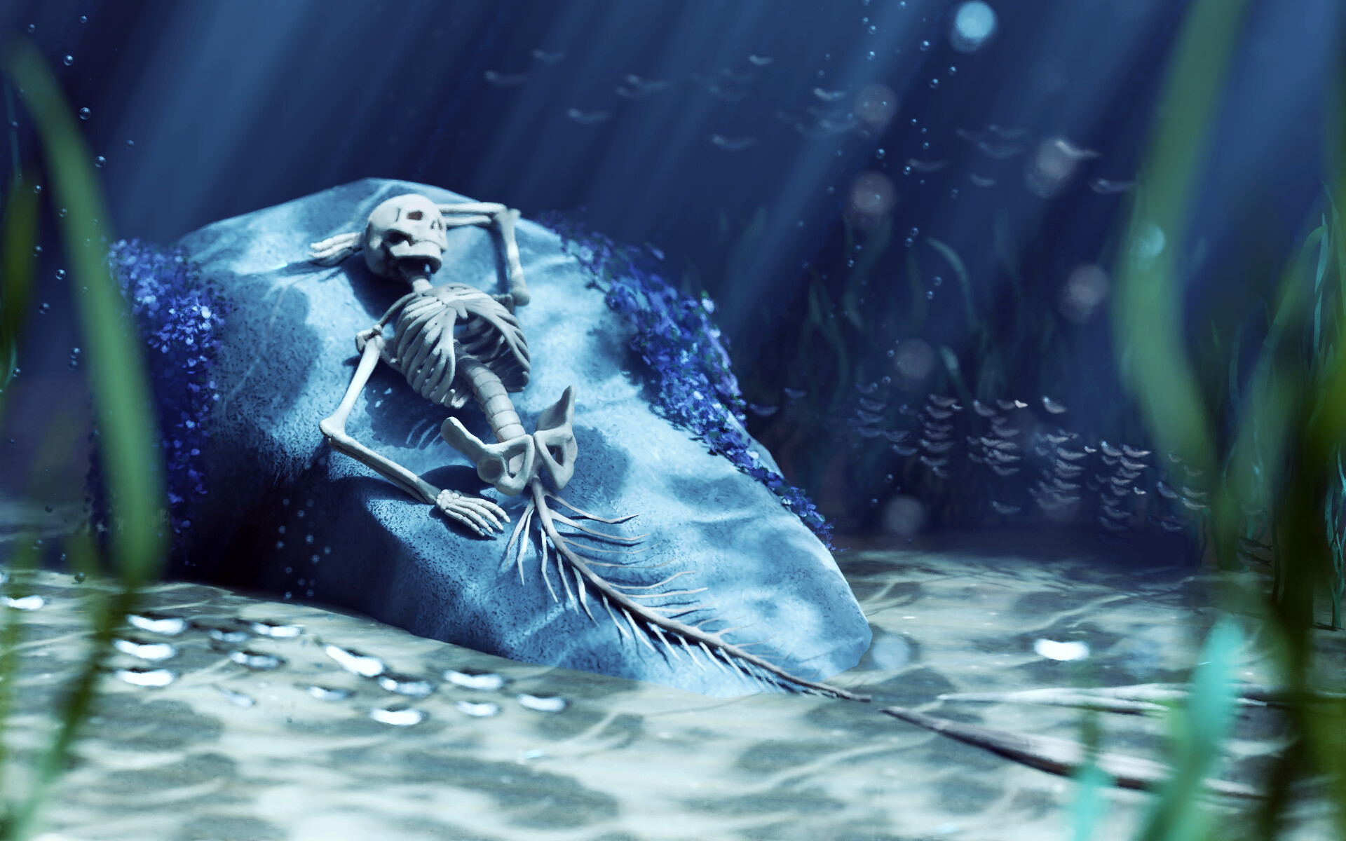 ArtStation - Skeleton Mermaid