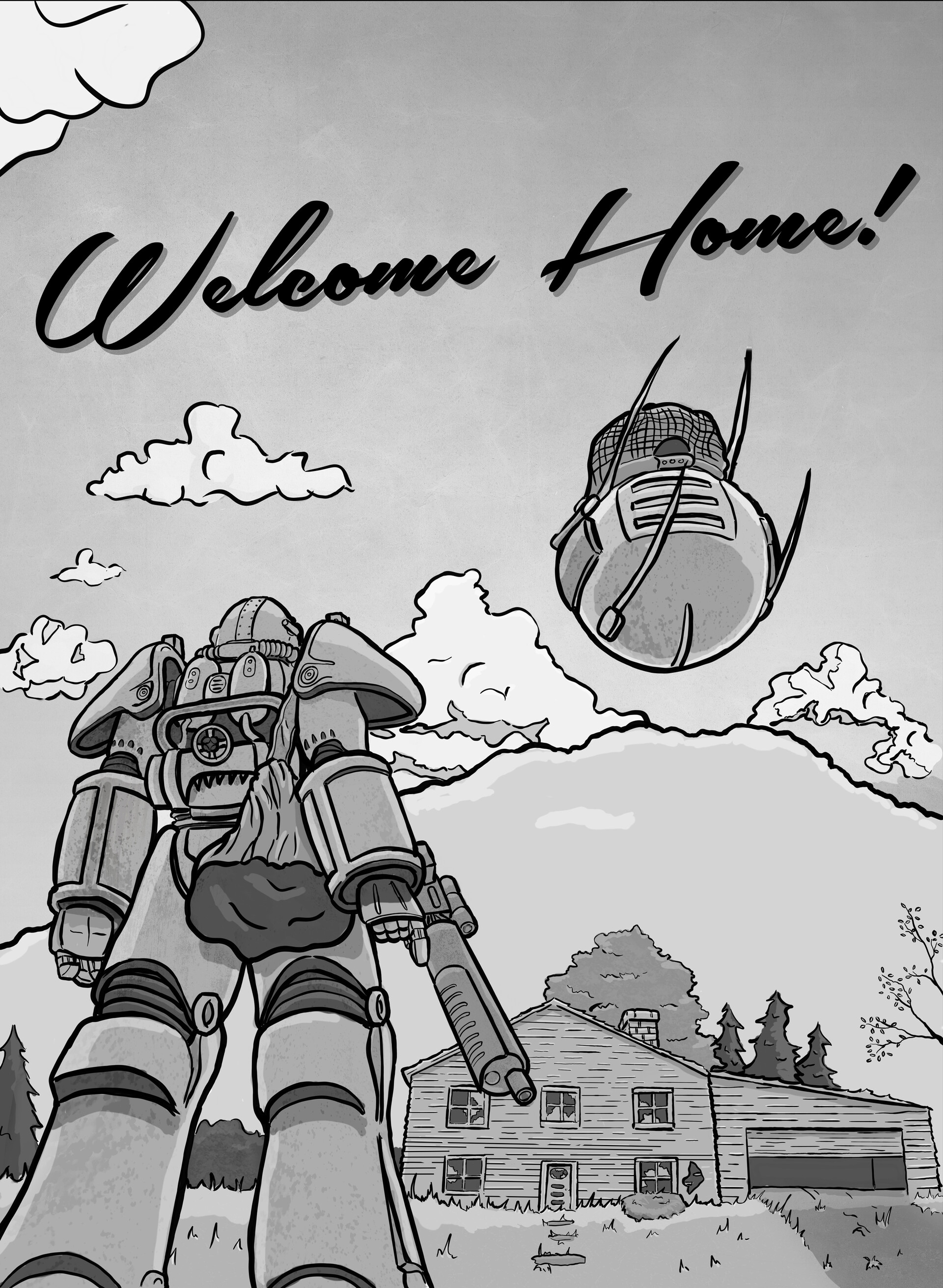 ArtStation - Welcome Home, 2020 (excerpt page from a webcomic by the ...