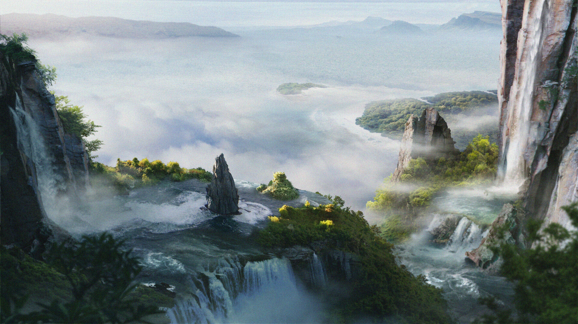 ZENG MENG - 《Magic Mountain》——Matte Painting Practice5