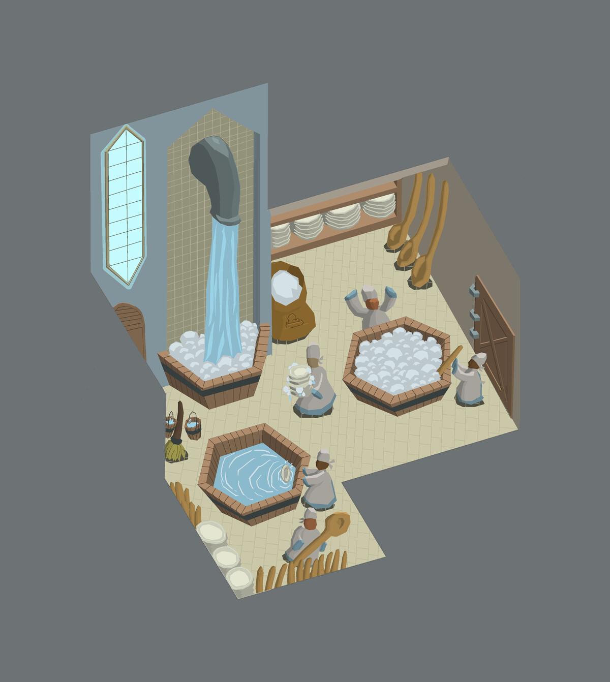 ArtStation - Low Poly Concepts, Level Blockouts and Puppet Characters ...