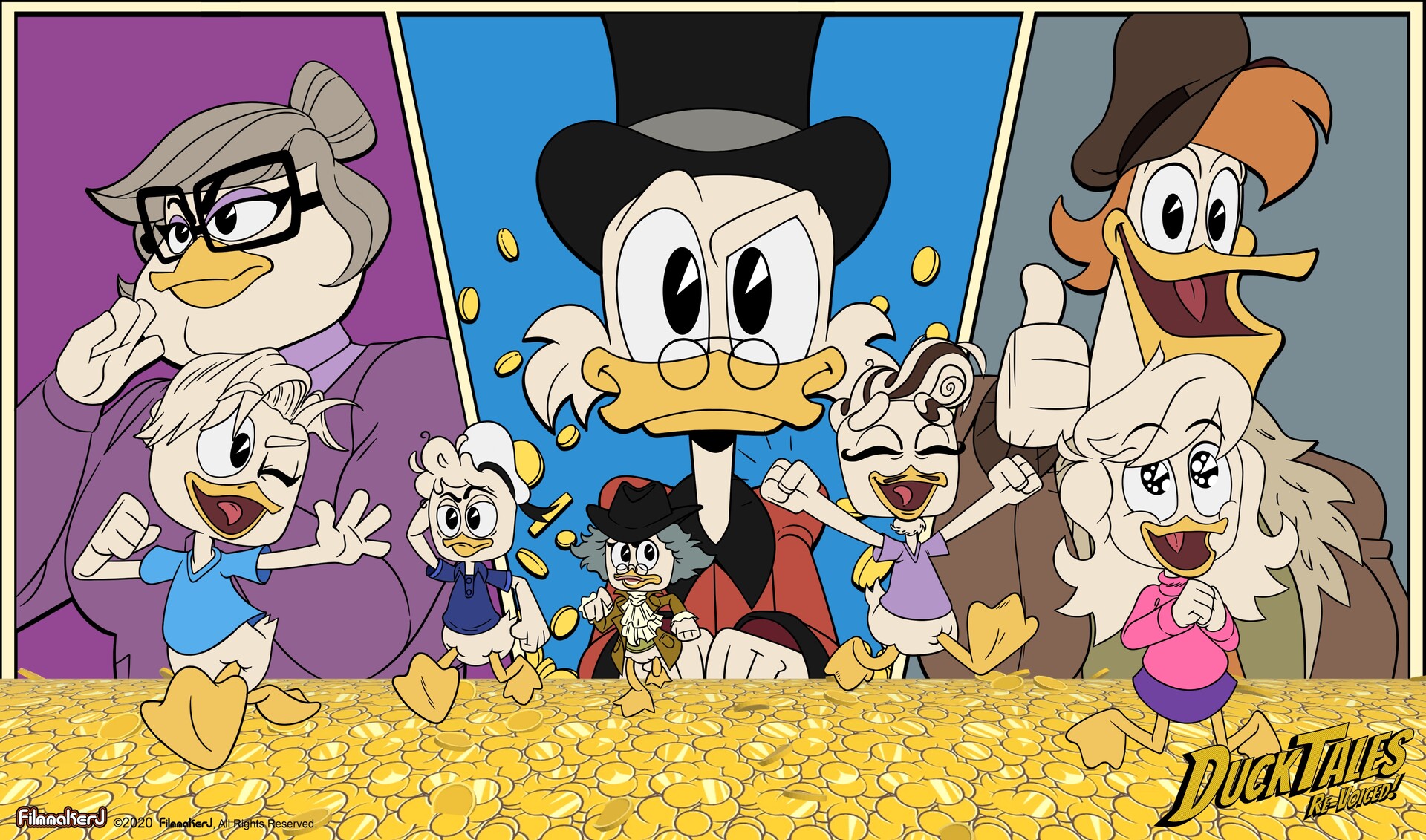 Jonathan Leiter - DuckTales Revoiced - Cast Collage