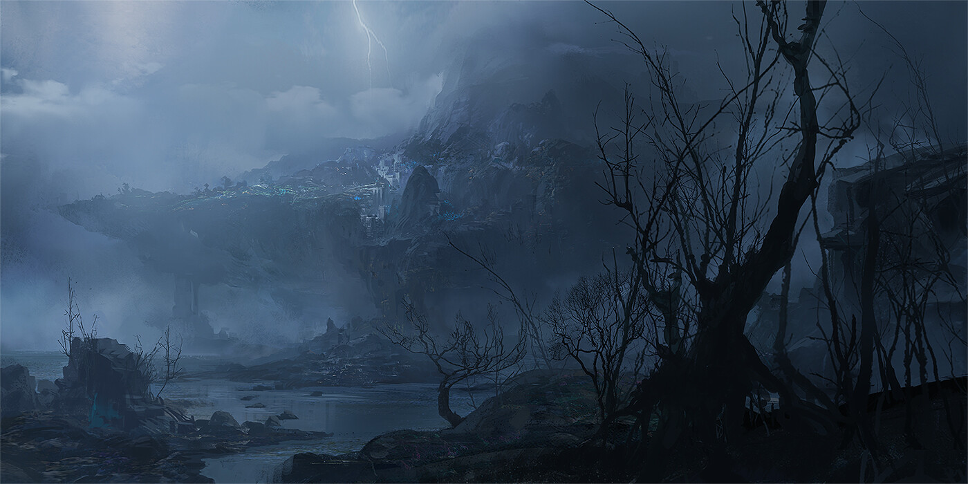 ArtStation - League of Legends Environment concept for Shadow of the Isles.