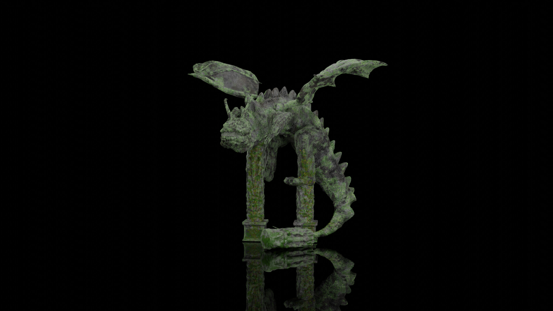 ArtStation - Dragon Statue