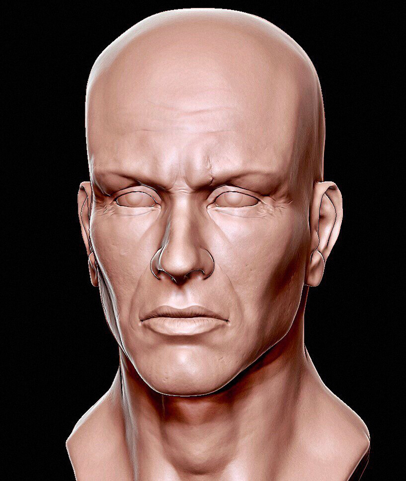 ArtStation - Mad head bust