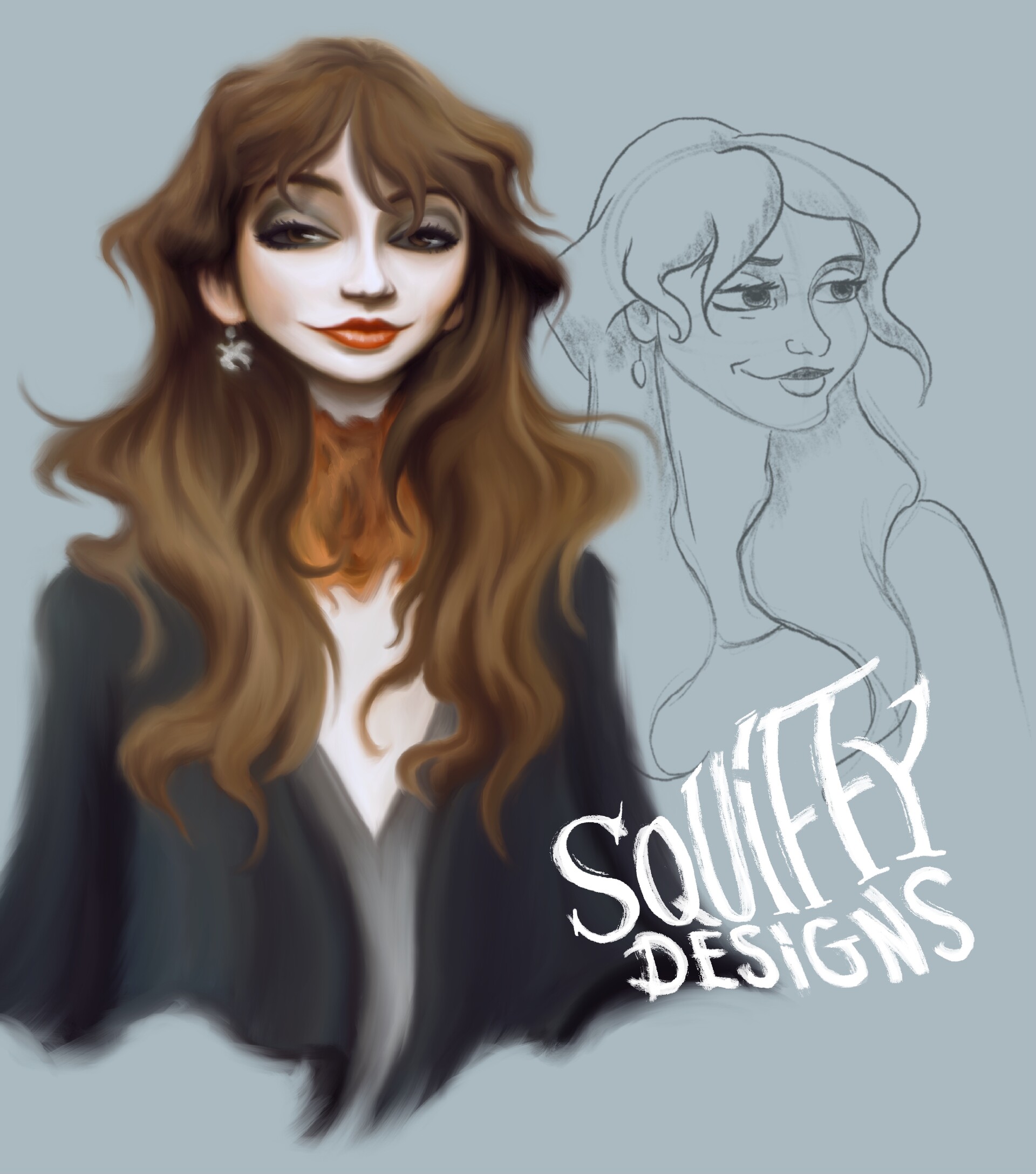 ArtStation - Kate Bush 'Squiffy' Caricature