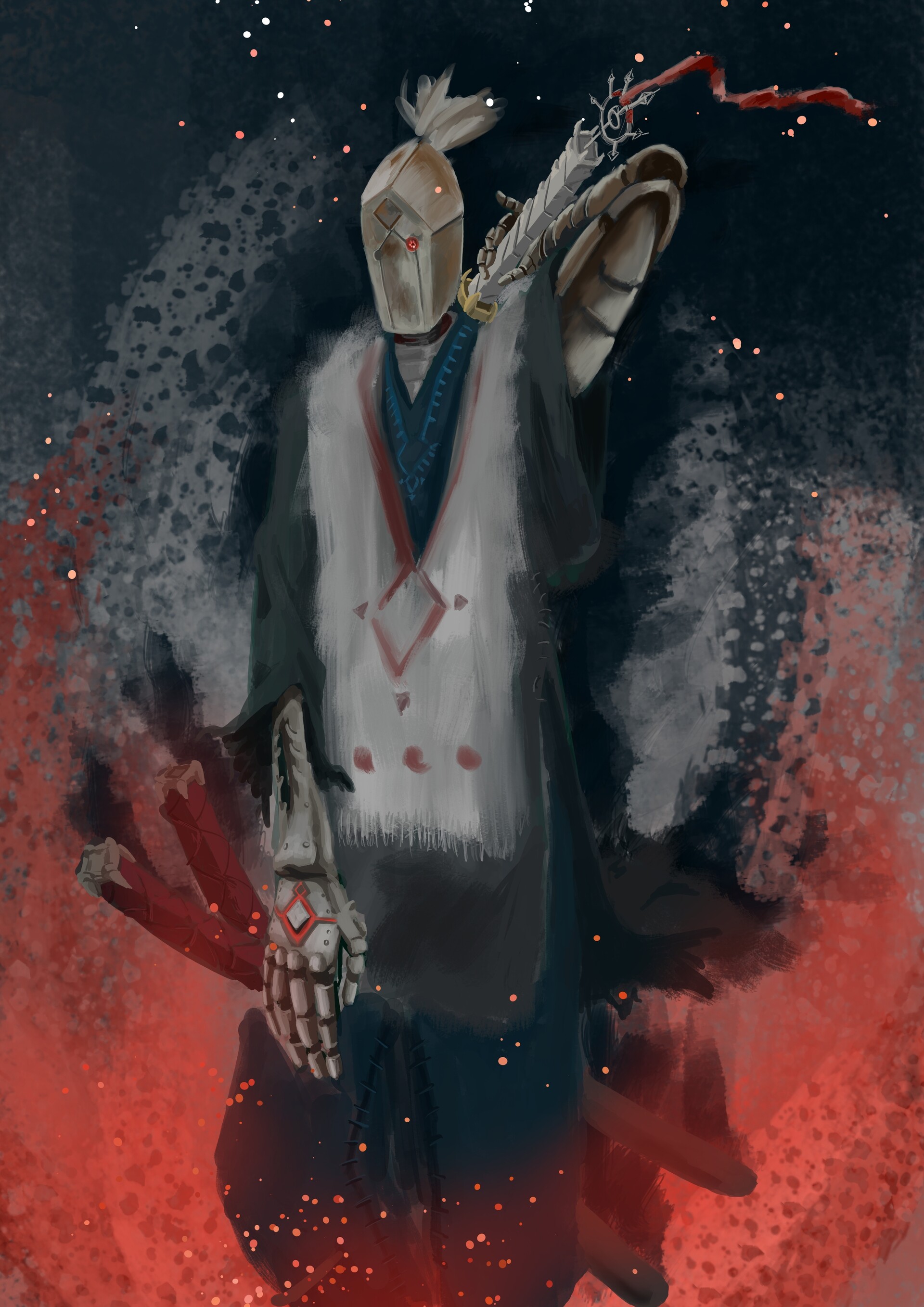 ArtStation - Cyborg Samurai